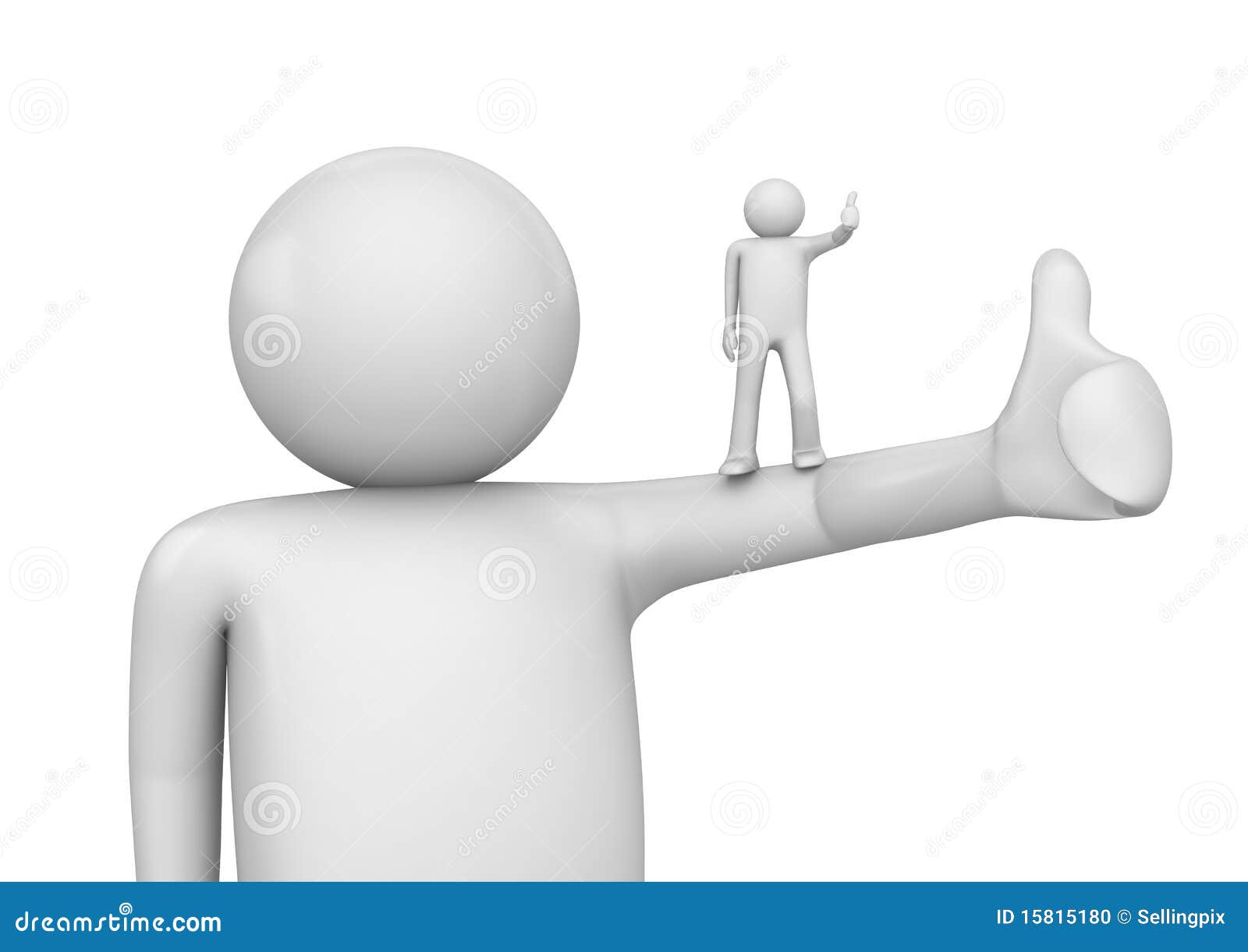 Grandi e piccoli uomini illustrazione di stock. Illustrazione di ...