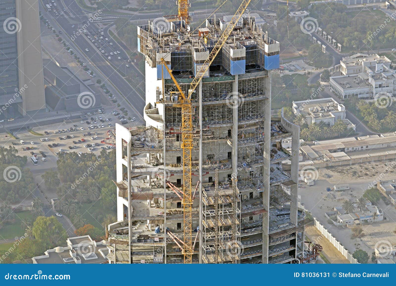 Grandiose Construction in Dubai, the United Arab Emirates Editorial ...