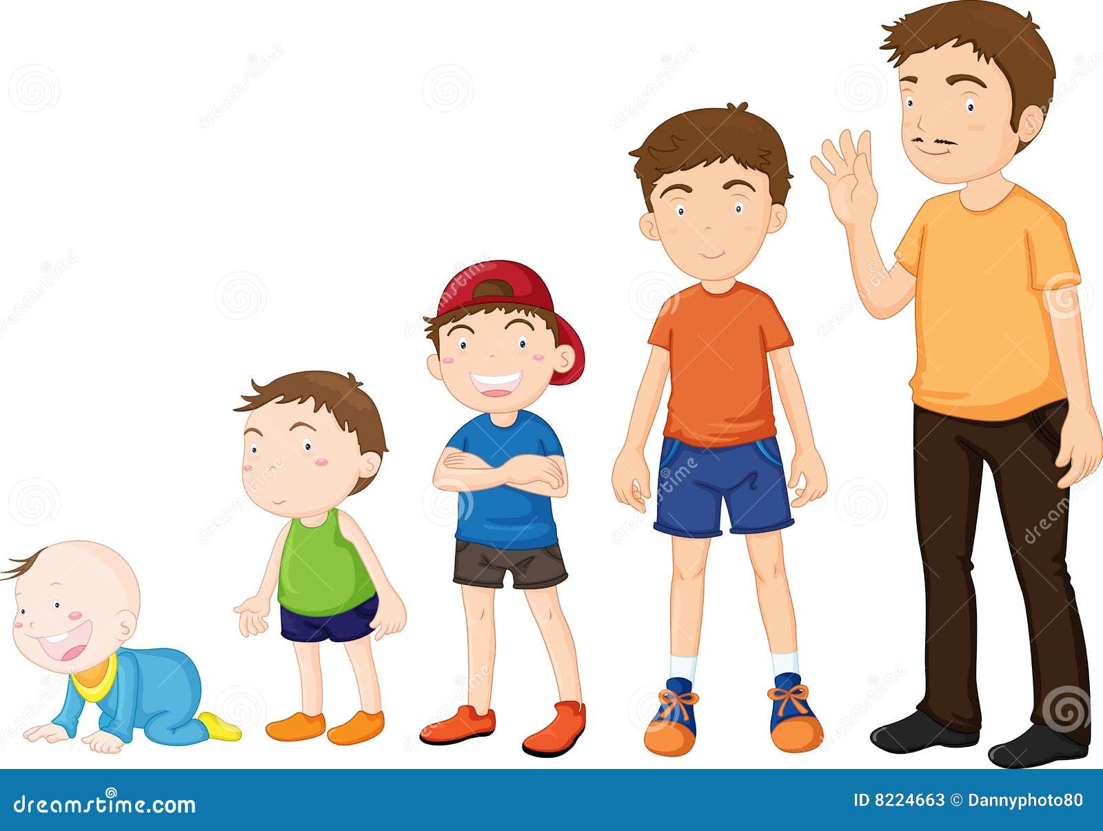 Grandir illustration stock. Illustration du enfant, croissance - 8224663