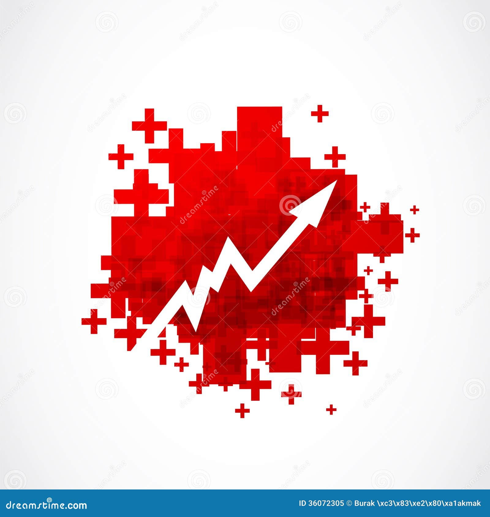 Grandissez La Conception Positive De Flèche Illustration de Vecteur ...