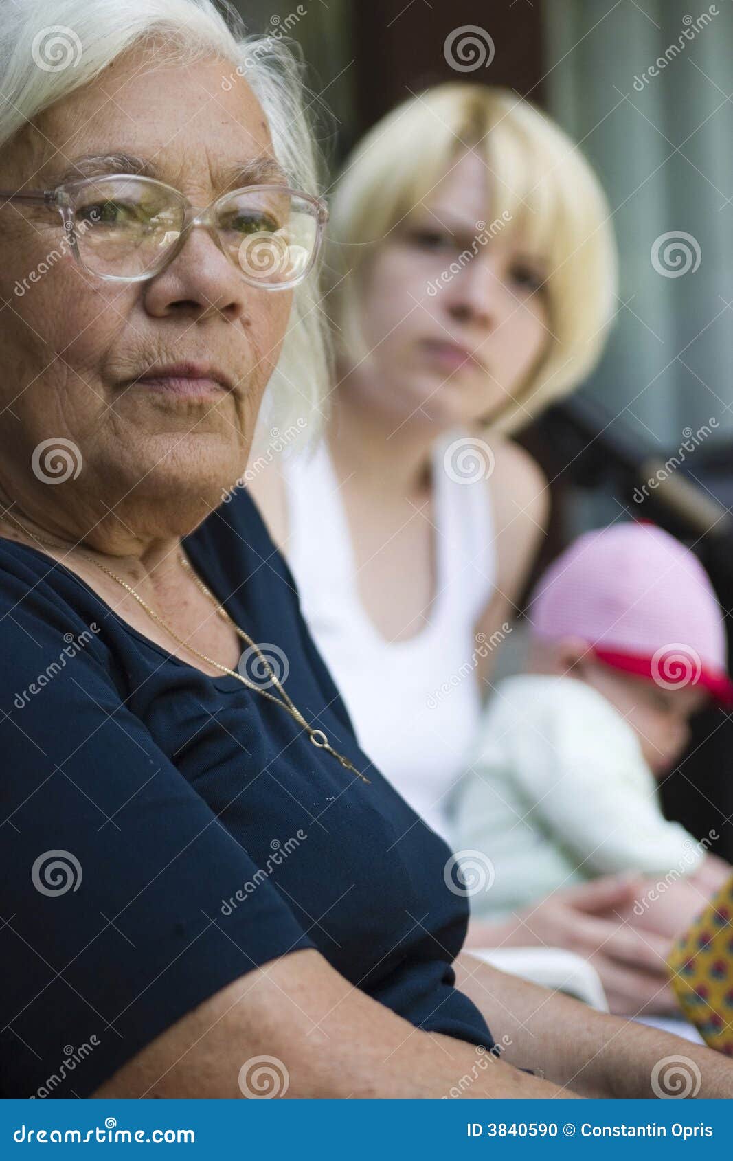 Grandma stock photo. Image of sits, thinking, generation - 3840590