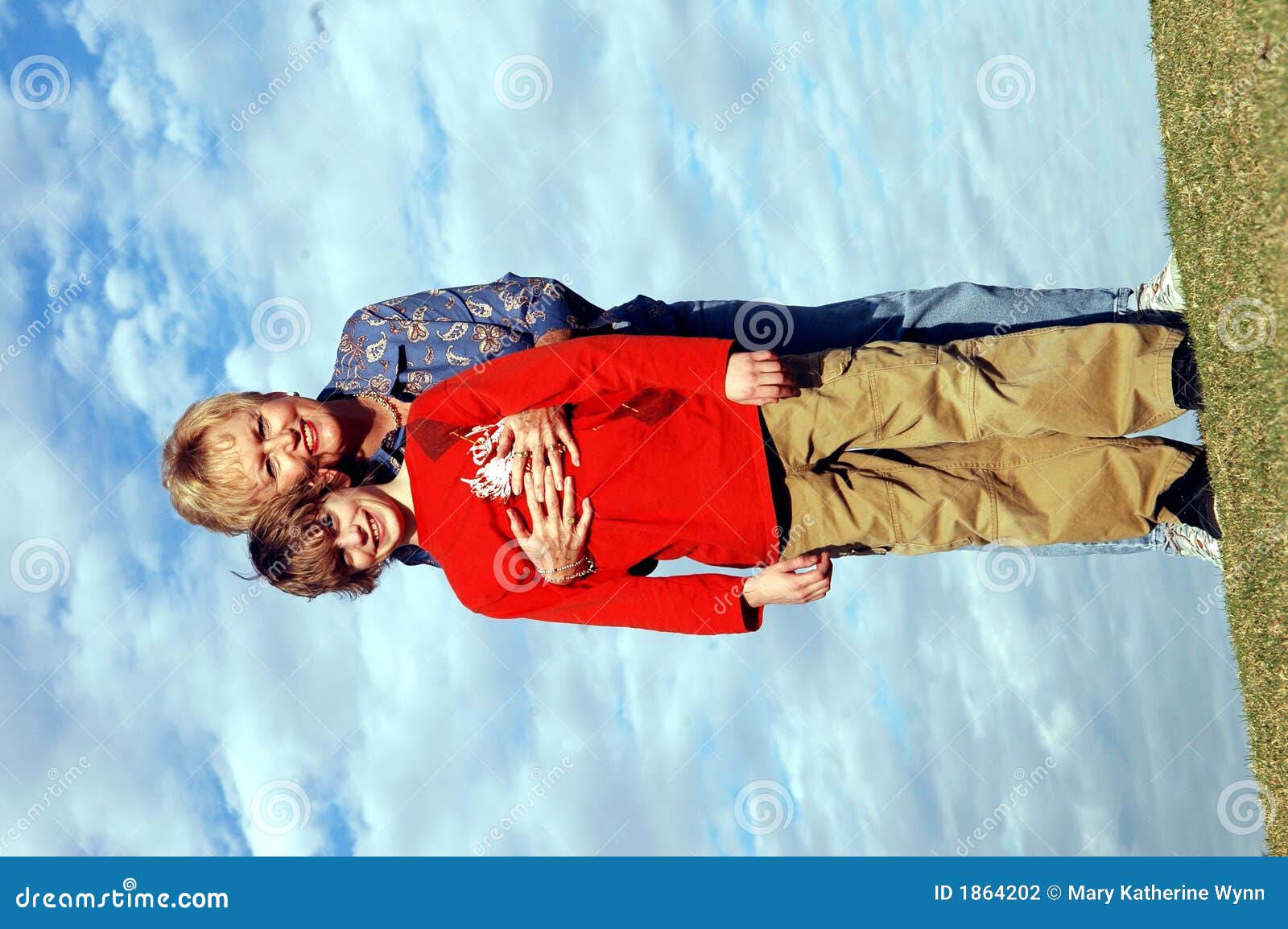 Grandma hug stock photo. Image of grandchildren, older - 1864202