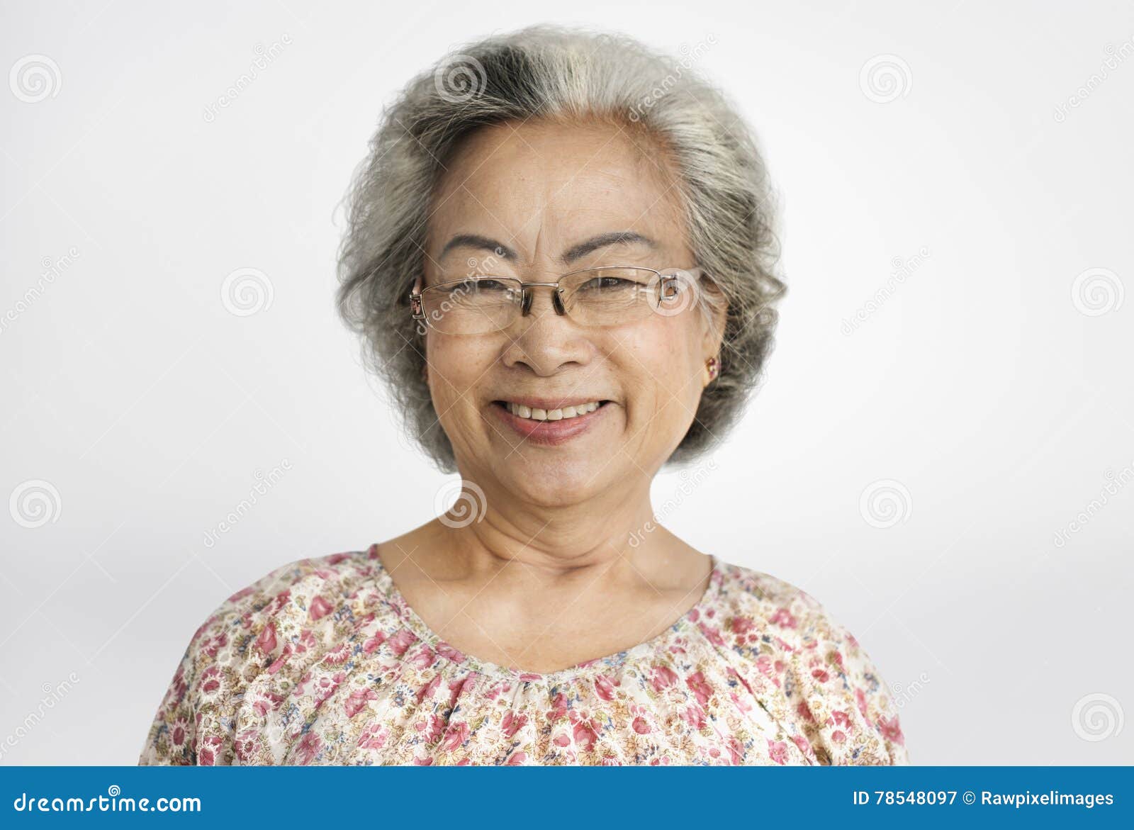 Grandma Lady Positive Motivation Smile Concept Stock Image - Image of ...