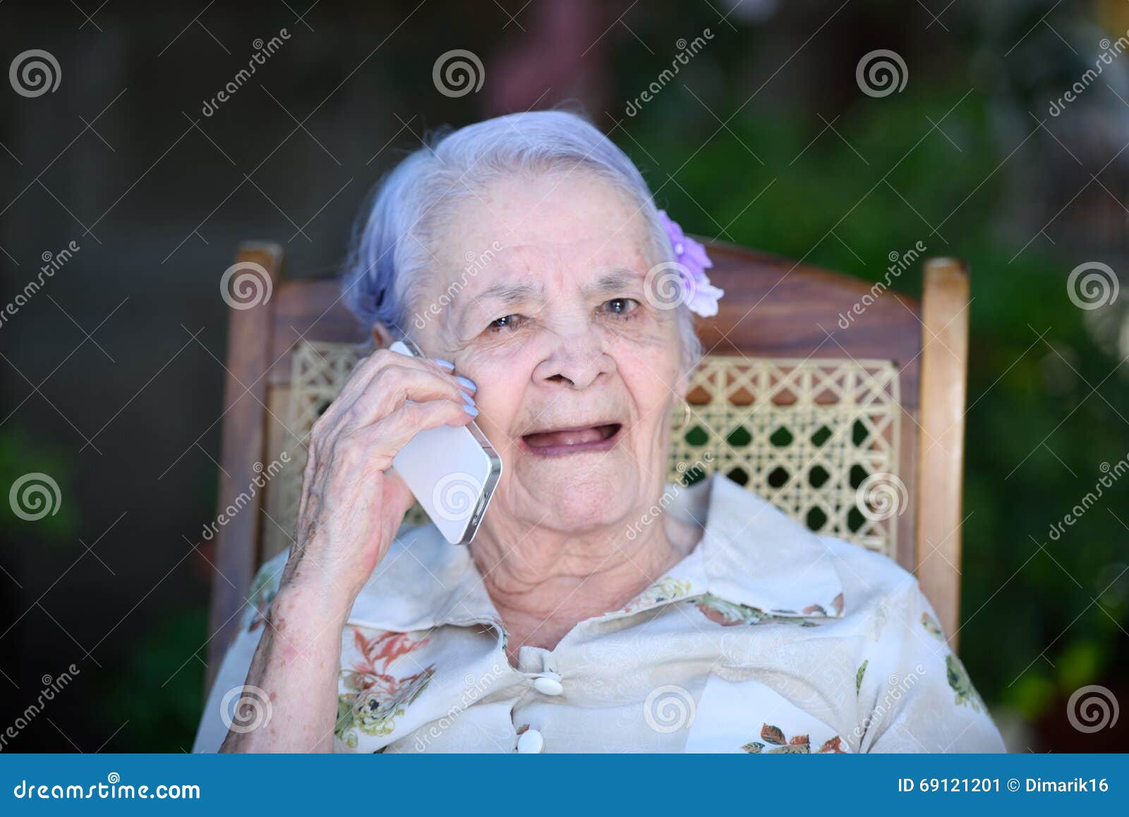 Grandma on the phone stock image. Image of lifestyle - 69121201