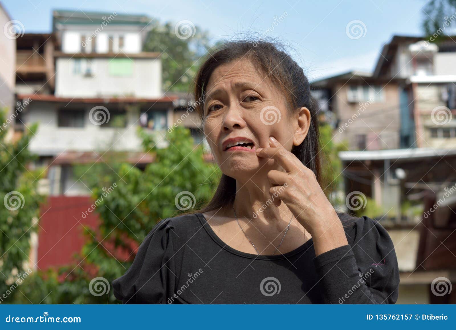 Grandma with Toothache stock image. Image of mouth, pain - 135762157