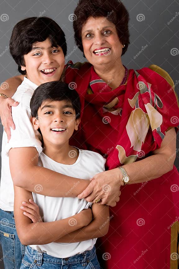 Grandma and us stock image. Image of east, grandchild - 6218515