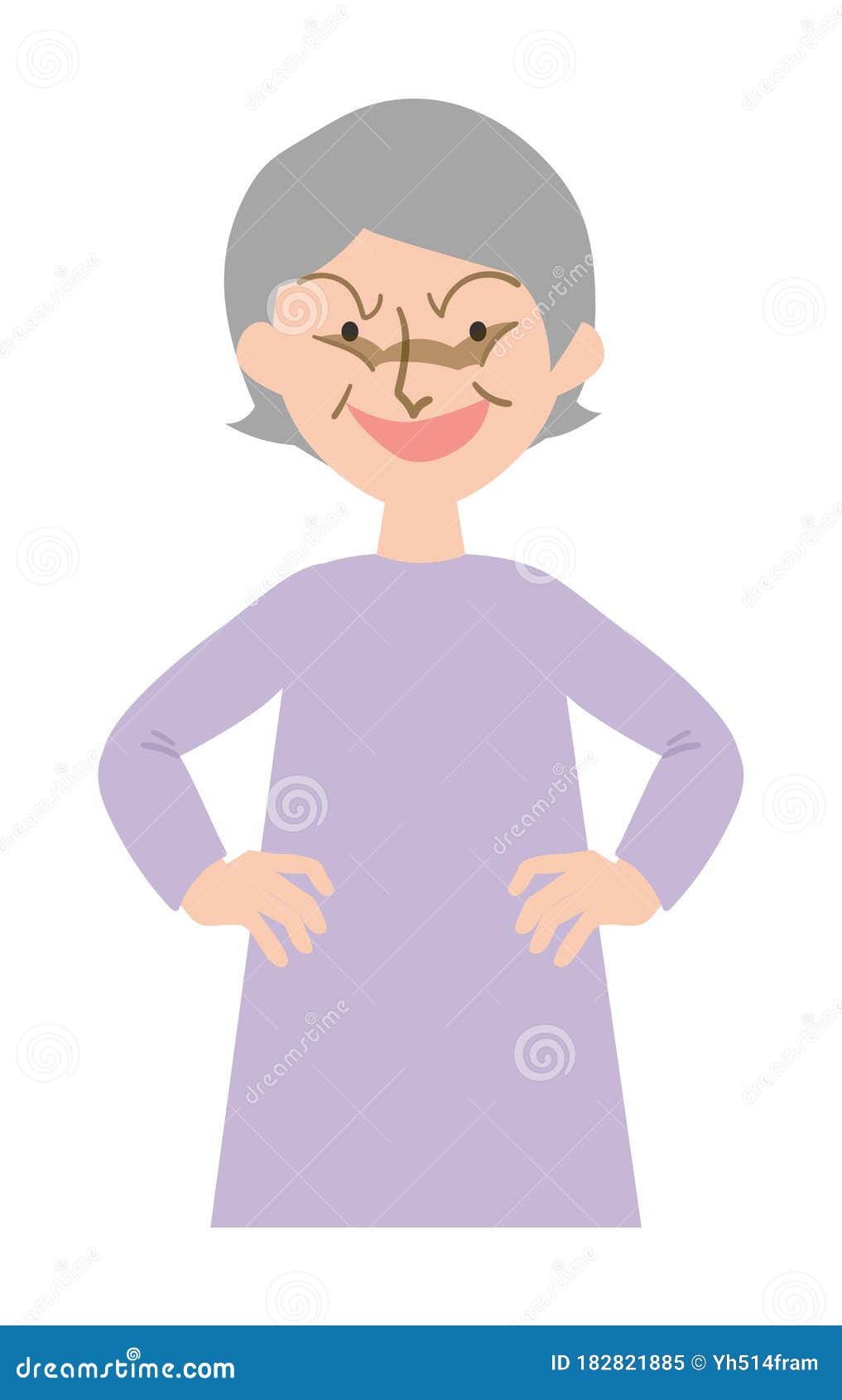 Grandma of Vector Illustrations are Plotting an Evil and a Bad Face ...