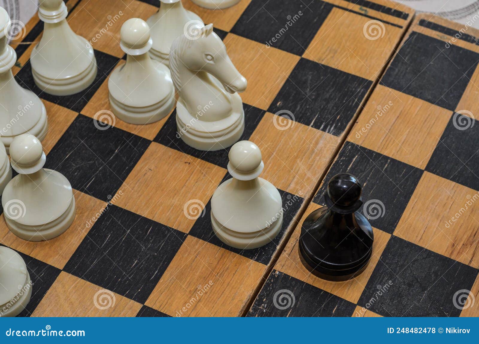 Grandmaster Playing Chess on a Chessboard Stock Photo - Image of bishop ...