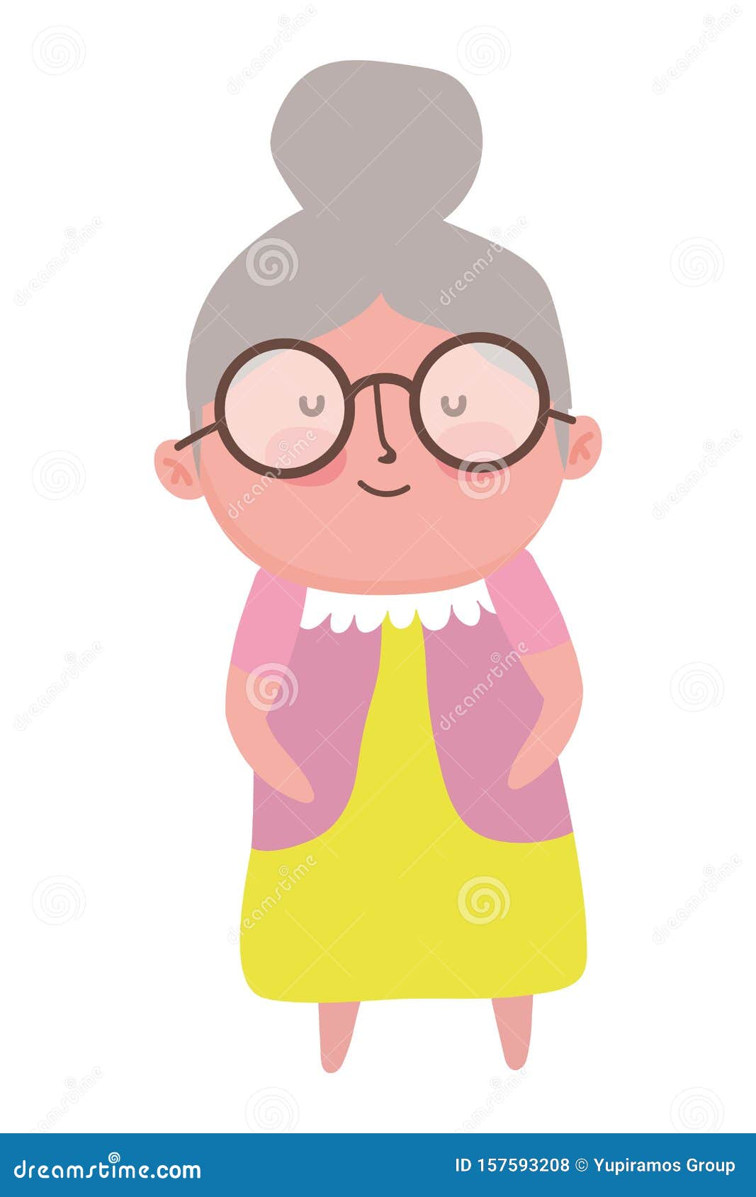Grandmother Cartoon Vector Design Vector Illustration Stock Vector