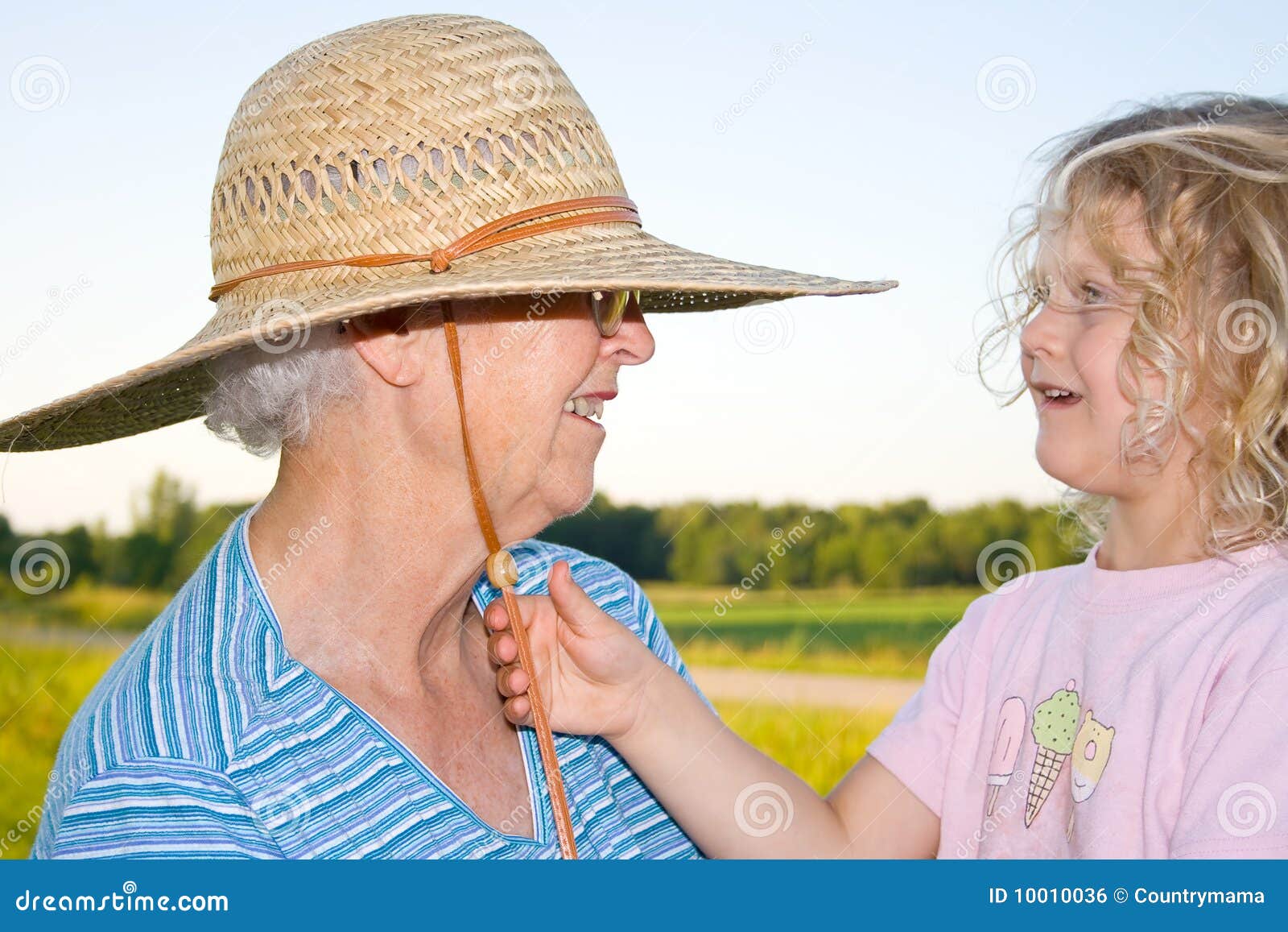 Grandmother and child. stock photo. Image of childhood - 10010036
