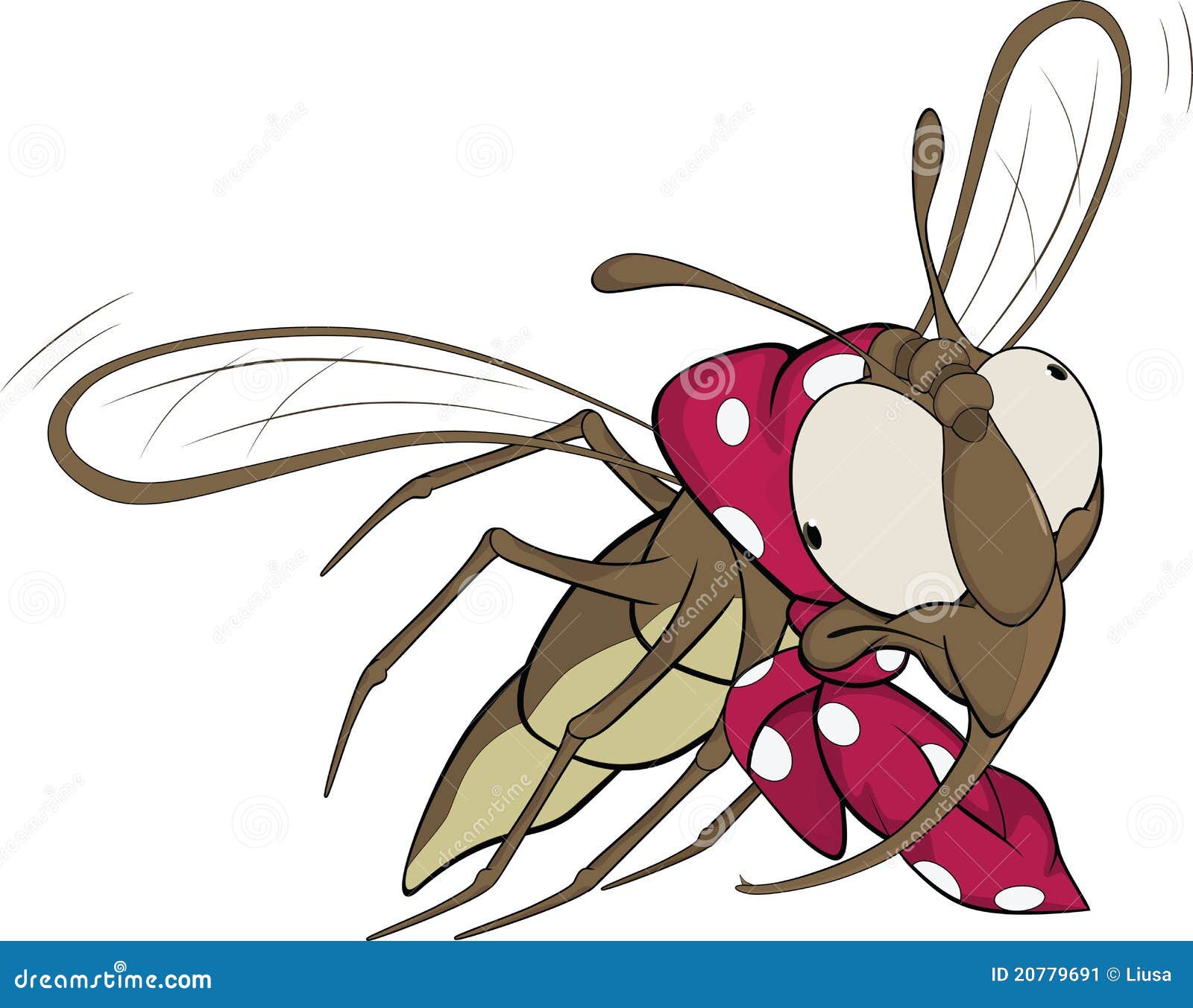 The Grandmother a Fly. Cartoon Stock Vector - Illustration of insect ...