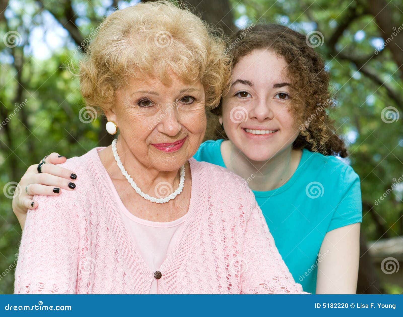 Grandmother & Granddaughter Stock Photo - Image of mother, generation ...
