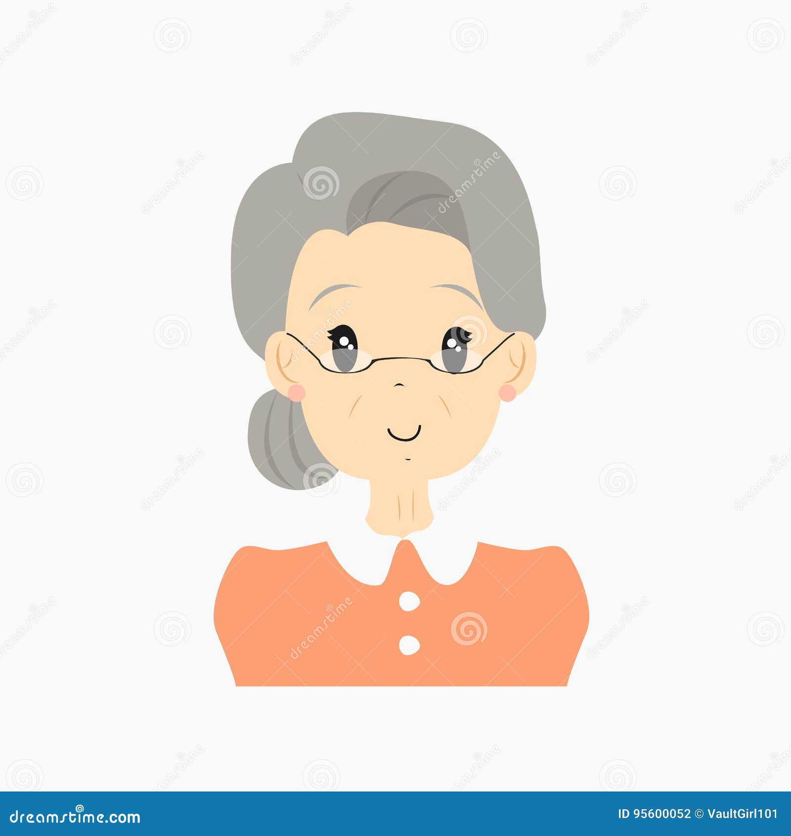 Half Body Grandmother Avatar Vector Stock Vector - Illustration of ... Half Body Grandmother Avatar Vector Stock Vector - Illustration of ...