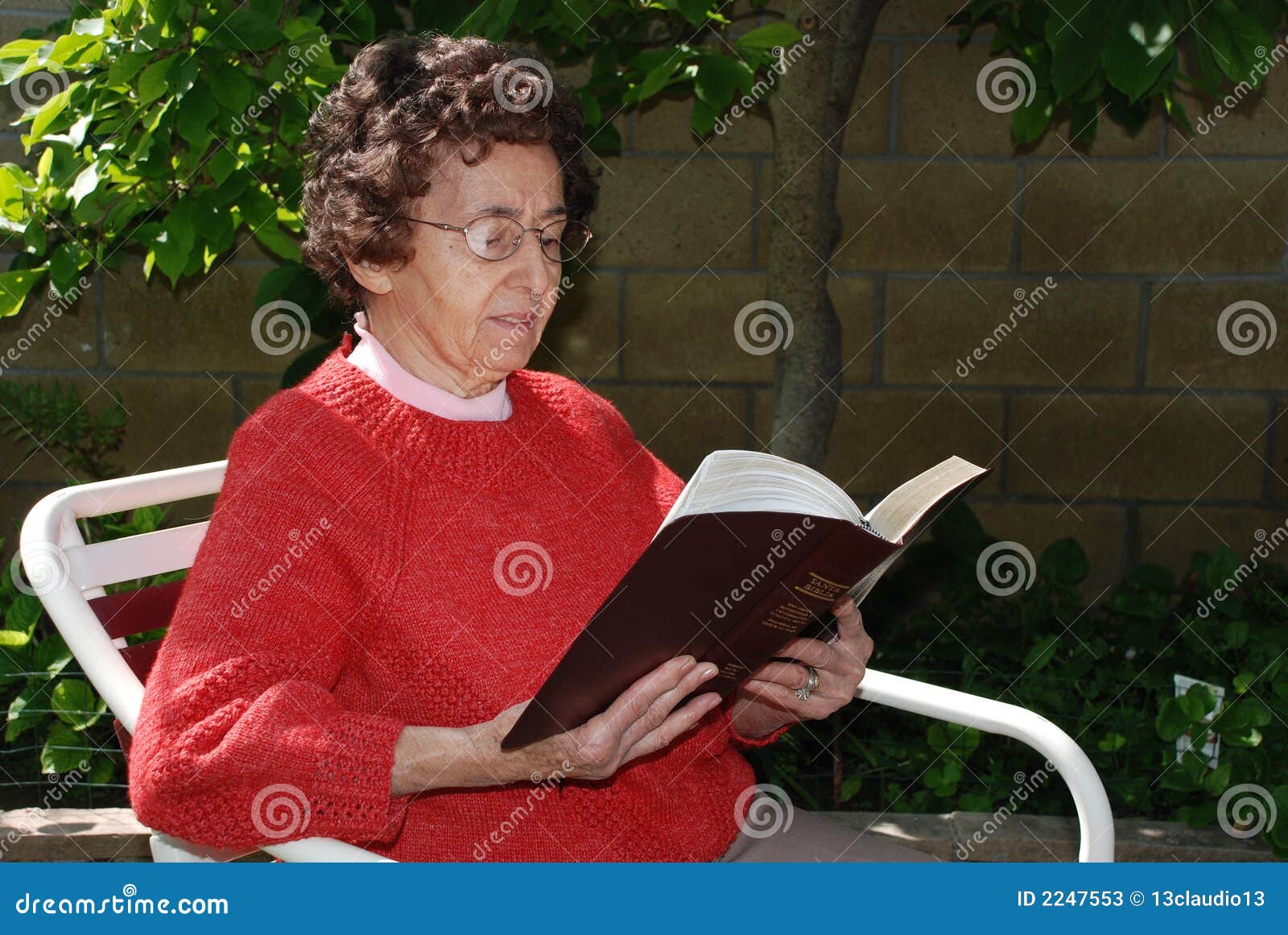 A Grandmother Reads To Her Young Grand-daughter Royalty-Free Stock ...