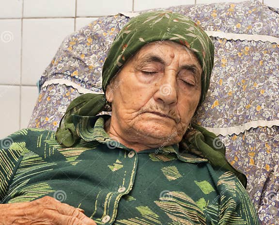 Grandmother sleeping stock photo. Image of napping, wrinkled - 21585364