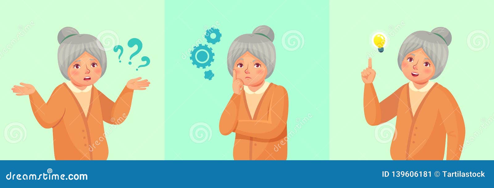 Grandmother Thinking. Confused Older Female, Thoughtful Senior Woman ... Grandmother Thinking. Confused Older Female, Thoughtful Senior Woman ...
