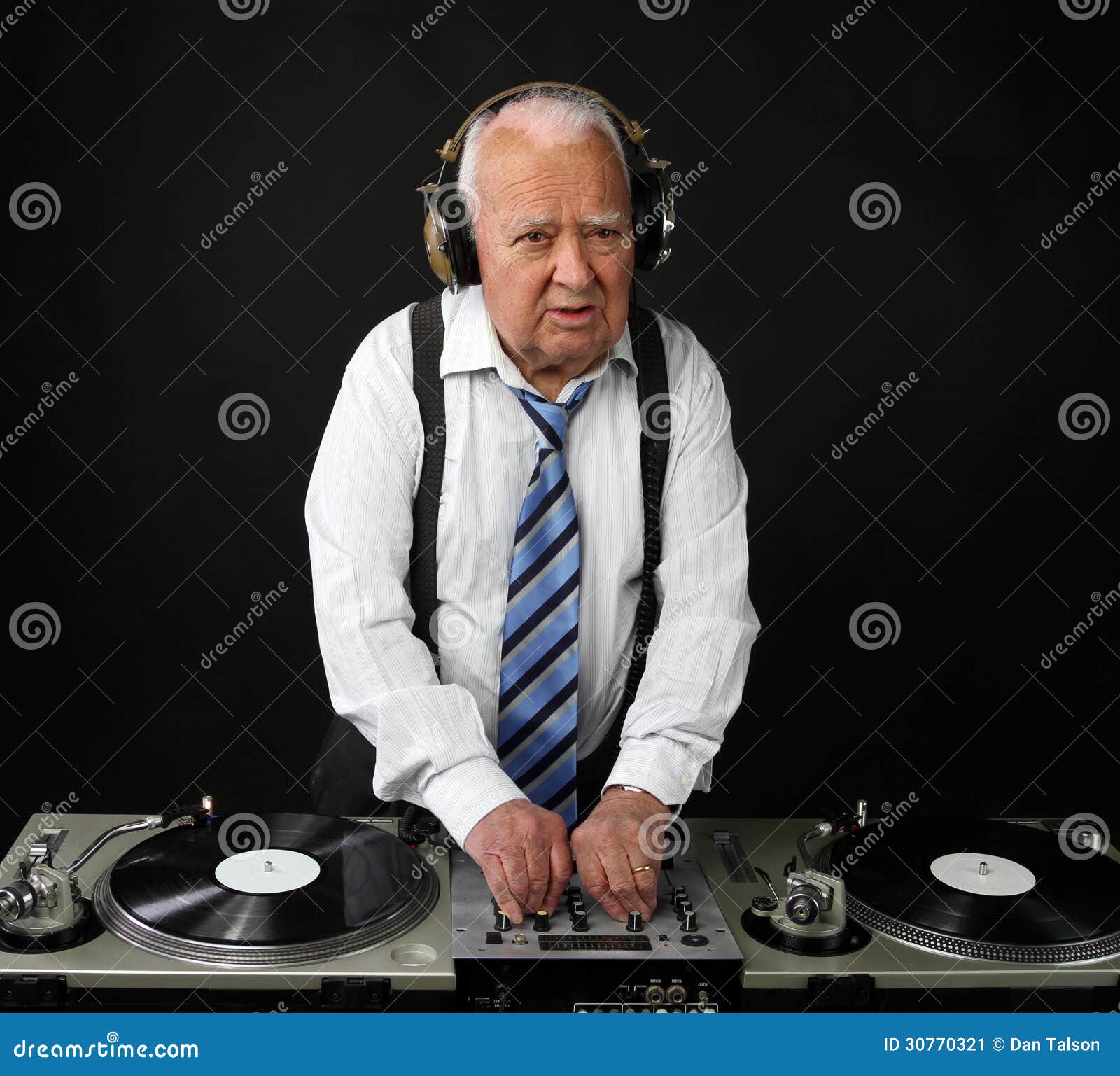 Grandpa dj stock image. Image of fashion, party, grandpa - 30770321