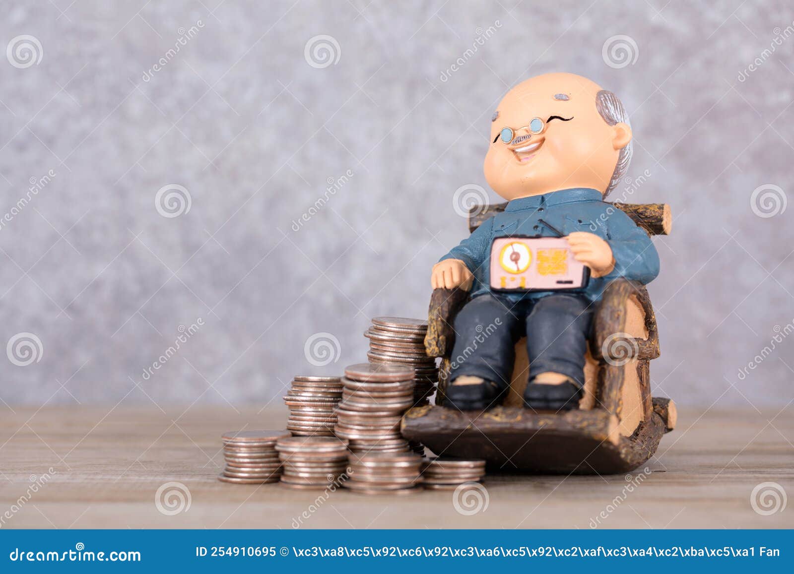 Grandpa Model On The Table Royalty-Free Stock Photography ...