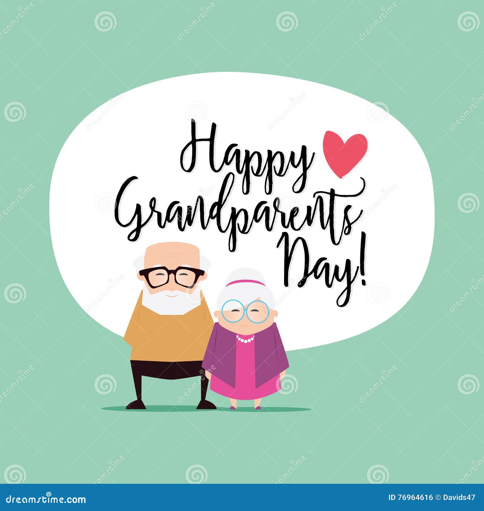 Grandparents Day Background Stock Vector - Illustration of isolated ...