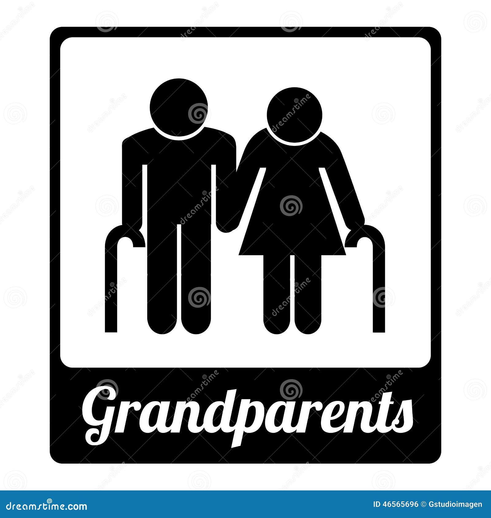 Grandparents design stock vector. Illustration of symbol - 46565696