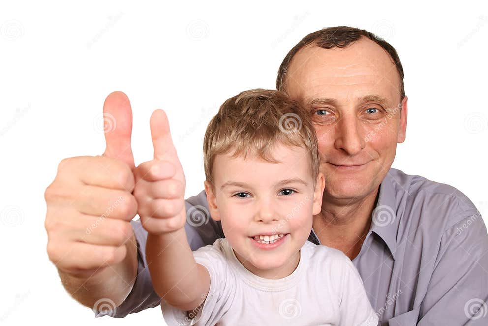 Grandson finger ok stock photo. Image of grandfather, fist - 1740078