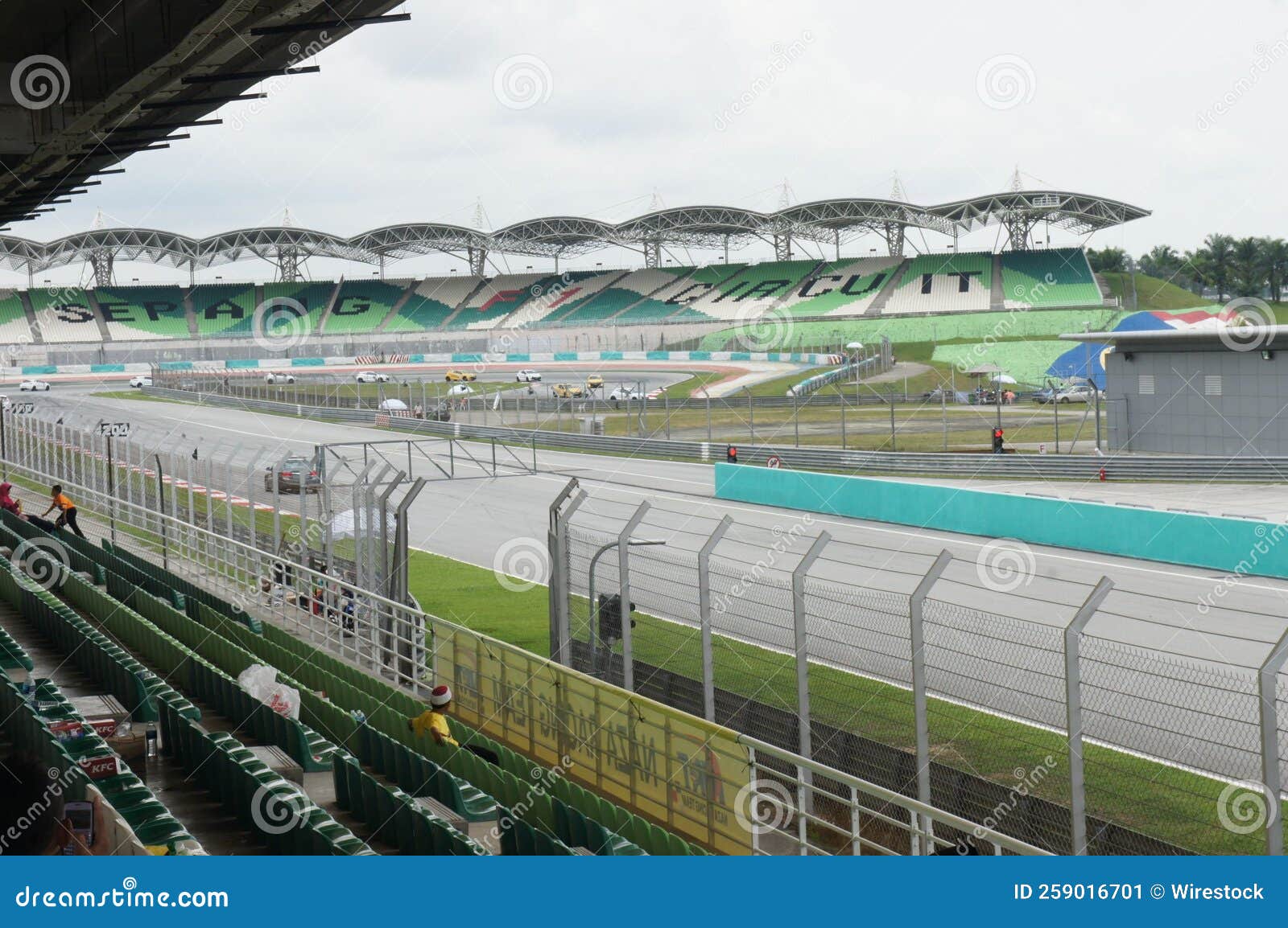 Grandstand Hotspot Side View Corner Circuit Editorial Photo - Image of ...