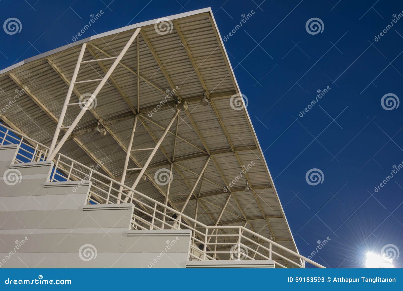 Grandstand roof stock image. Image of football, seat - 59183593