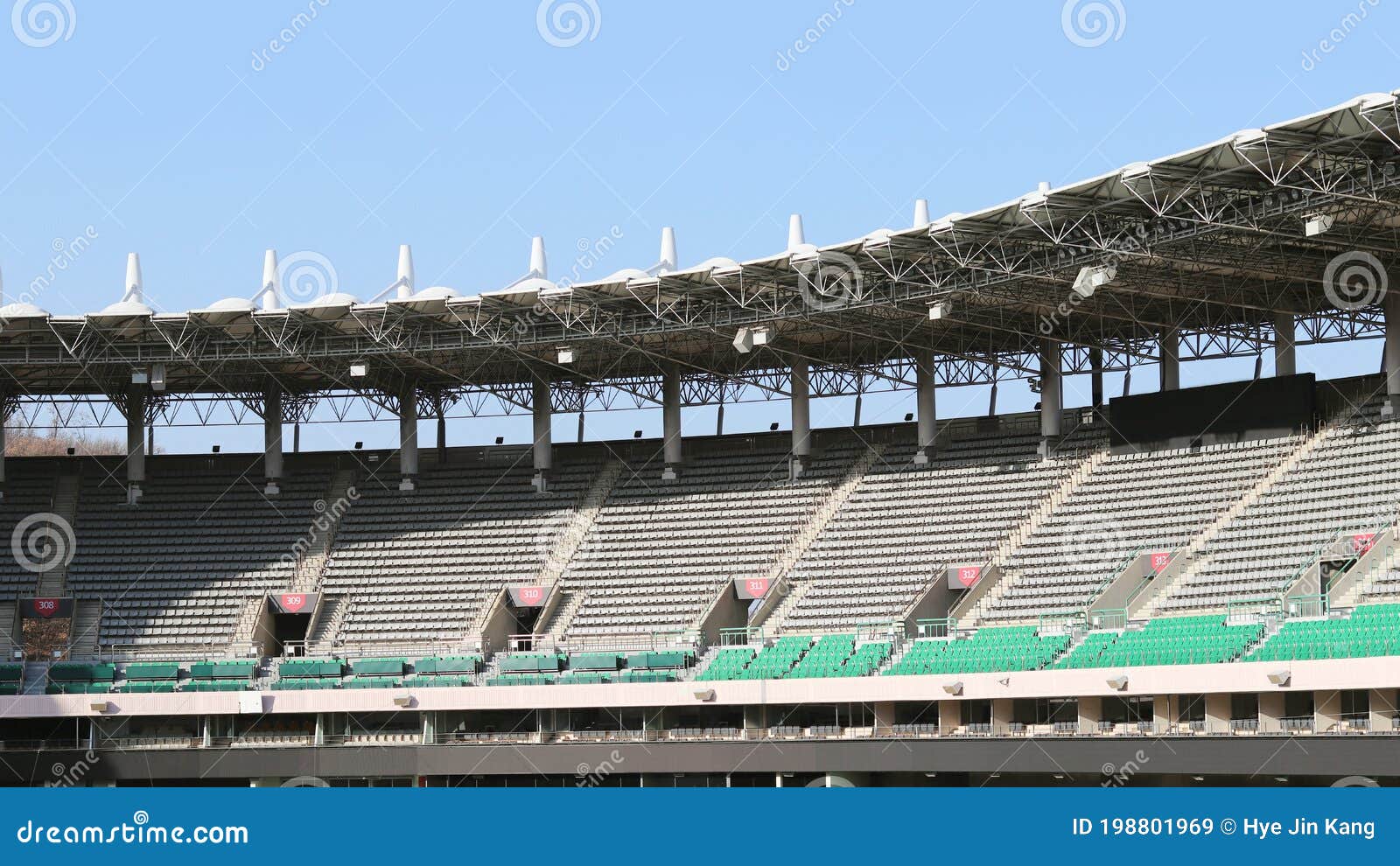 The Grandstand at the Stadium. Stock Image - Image of stadium, field ...