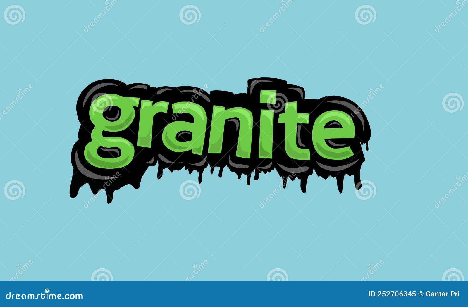 GRANITE Background Writing Vector Design Stock Vector - Illustration of ...