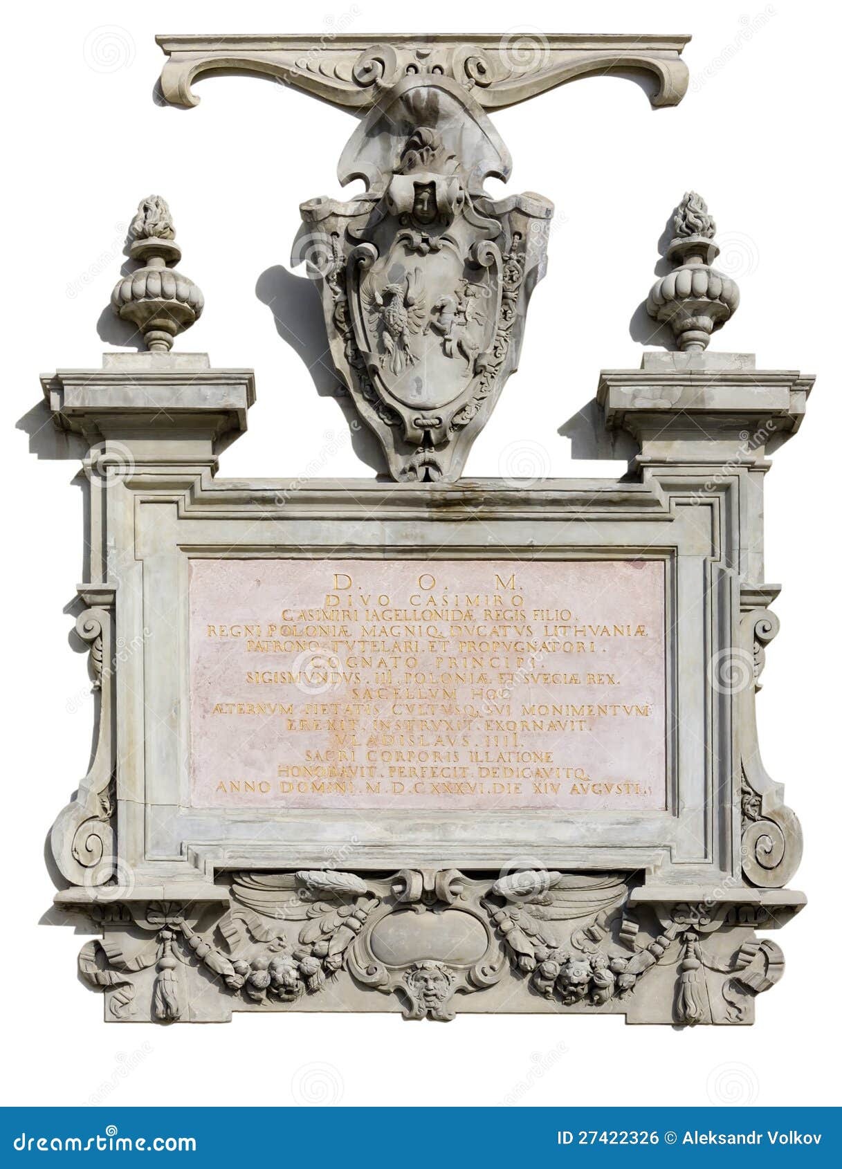 Granite Bas-relief and the Latin Text Stock Photo - Image of antique ...