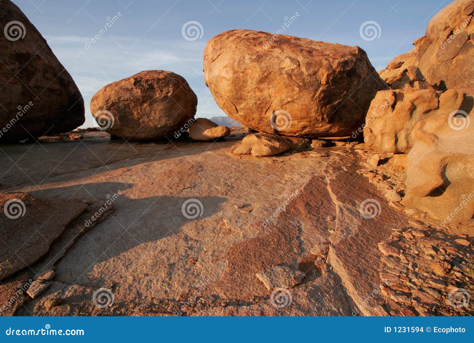 Granite Boulders, Brandberg Mountain, Namibia Stock Photo - Image of ...