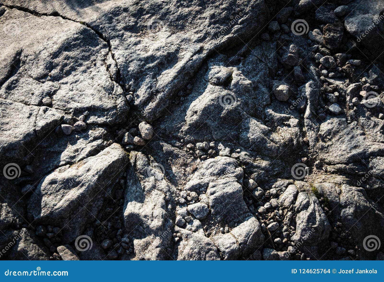 Granite Broken after Lightning Strikes Stock Photo - Image of closeup ...