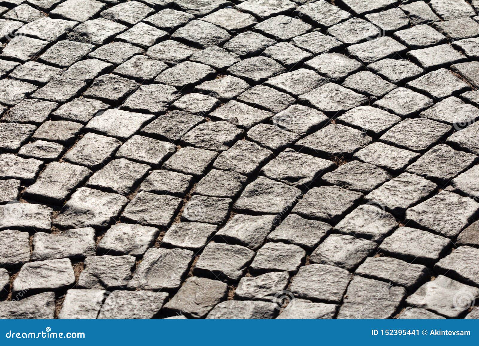 Granite Cobblestone. Dark Textured Backdrop of Hewn Rectangular Stones ...