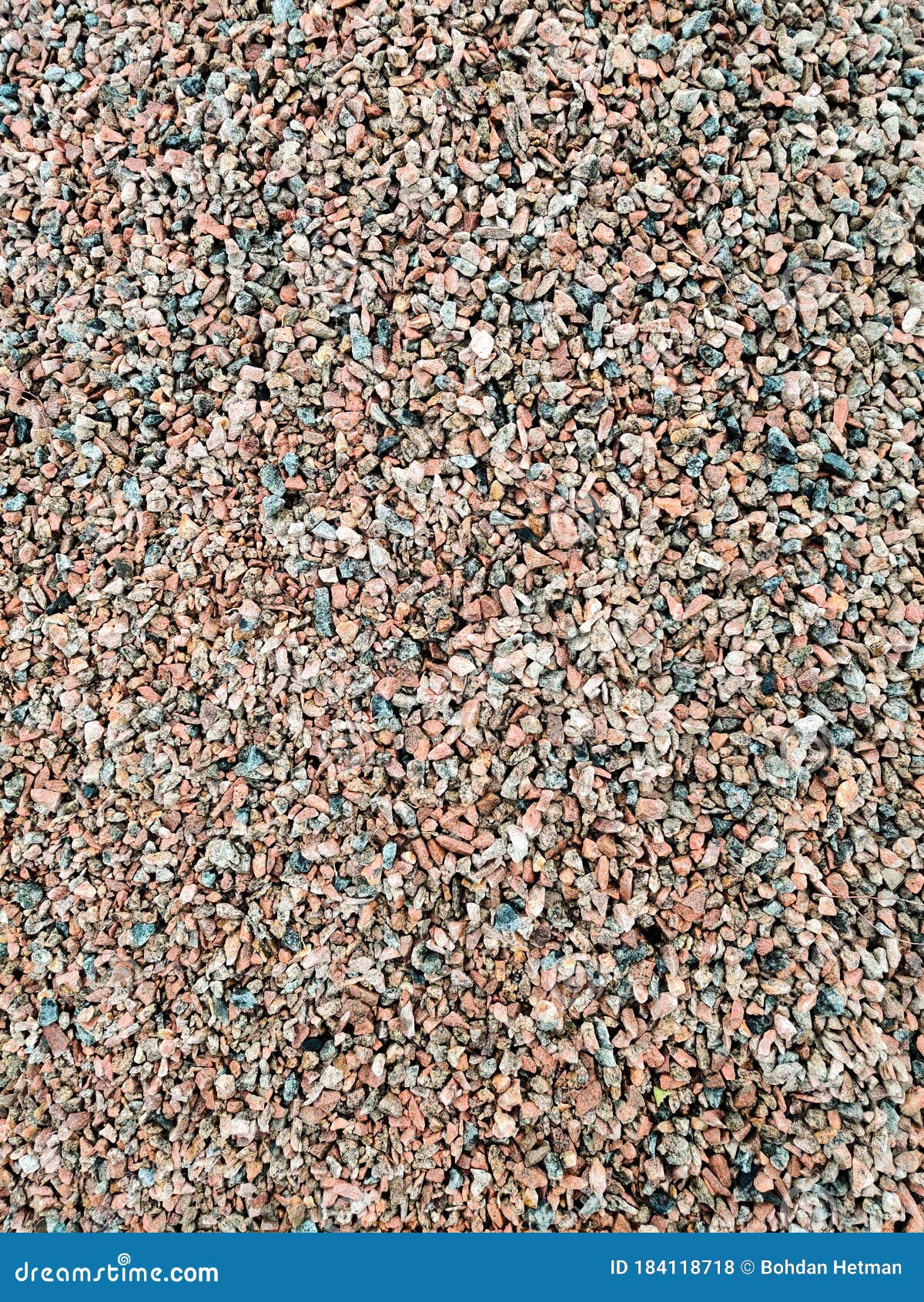 Granite crushed stone stock photo. Image of construction - 184118718