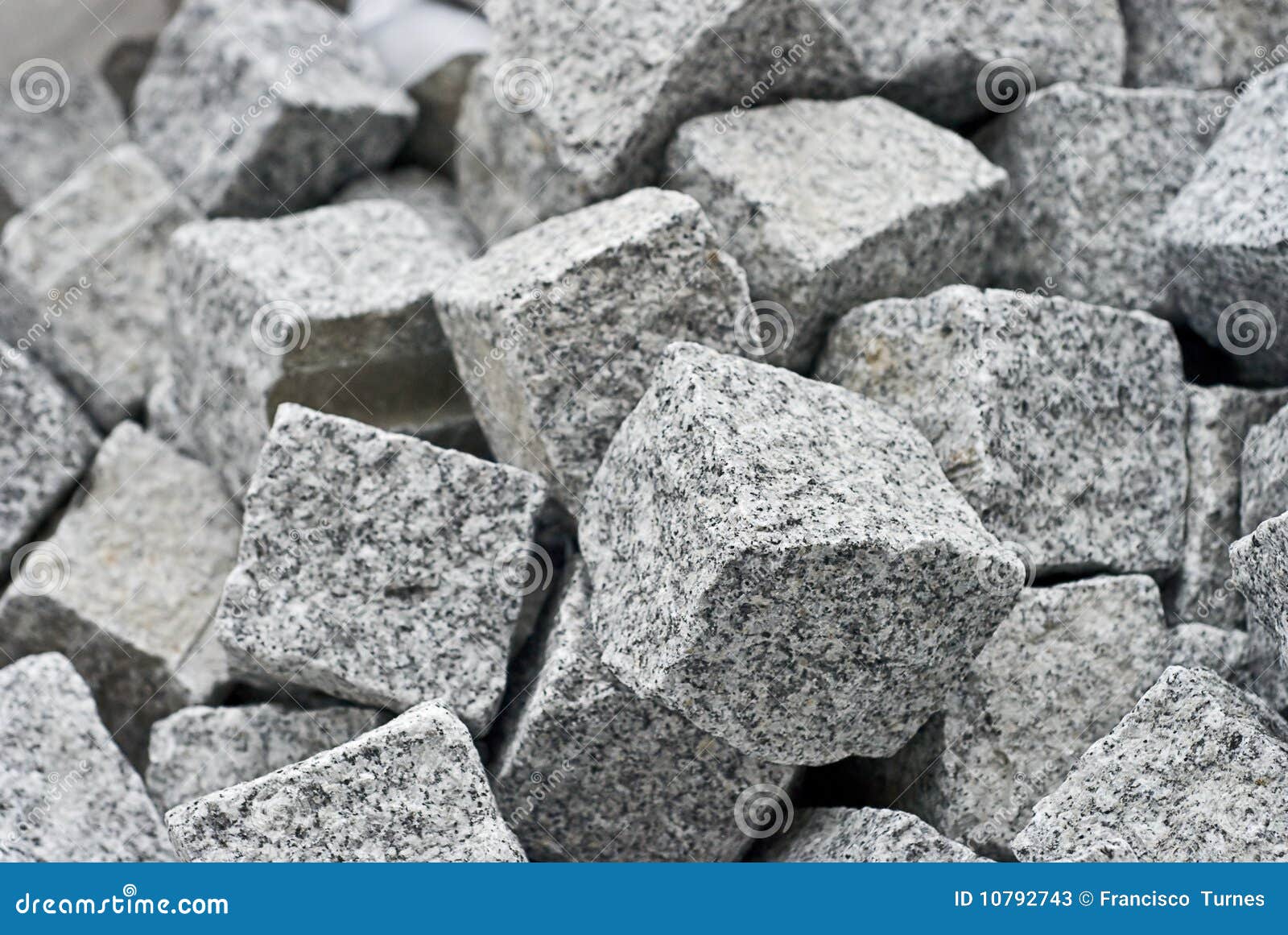Granite cube blocks stock image. Image of brick, objects - 10792743
