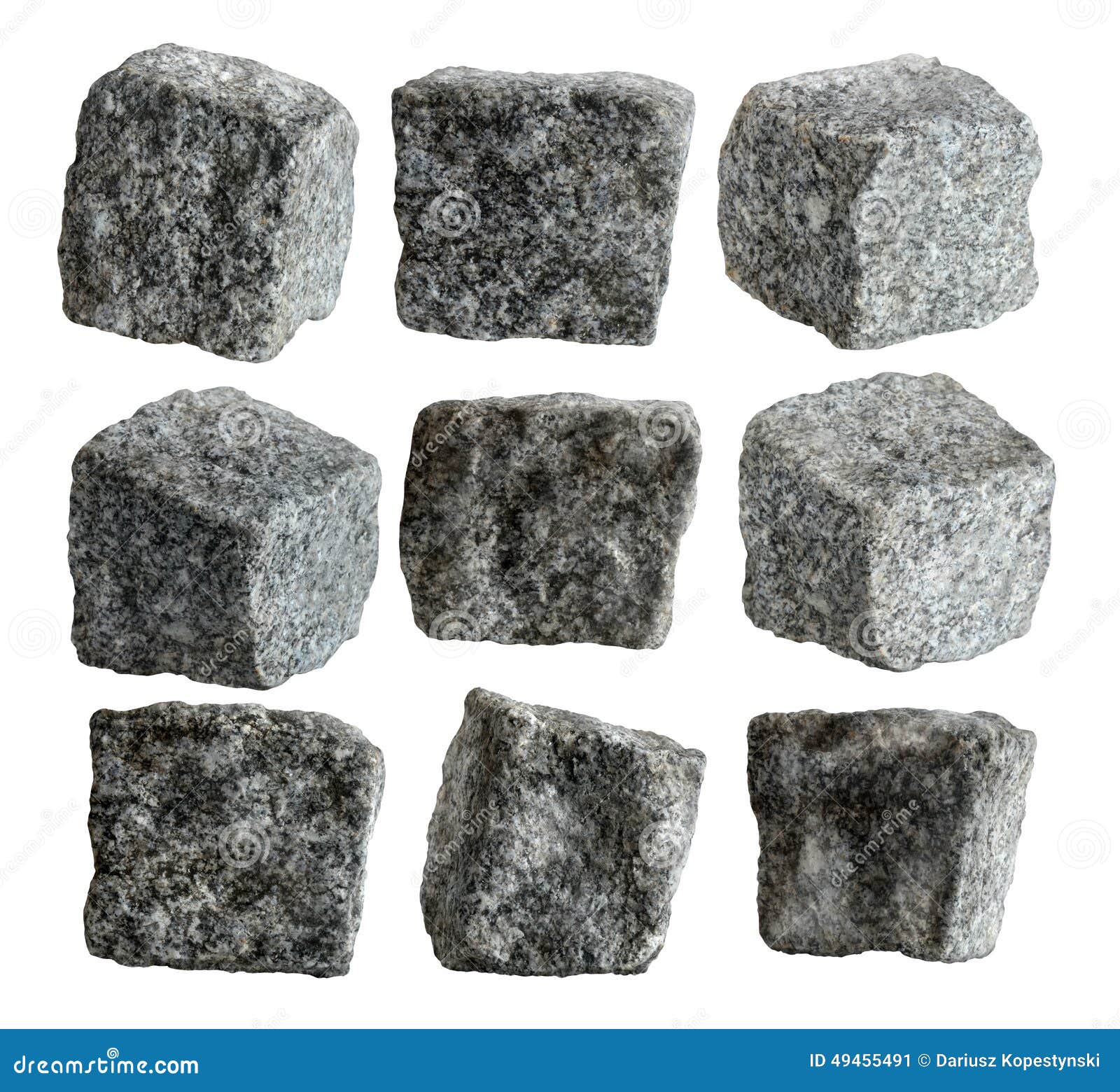 Granite cubes stock image. Image of solid, separate, mineral - 49455491