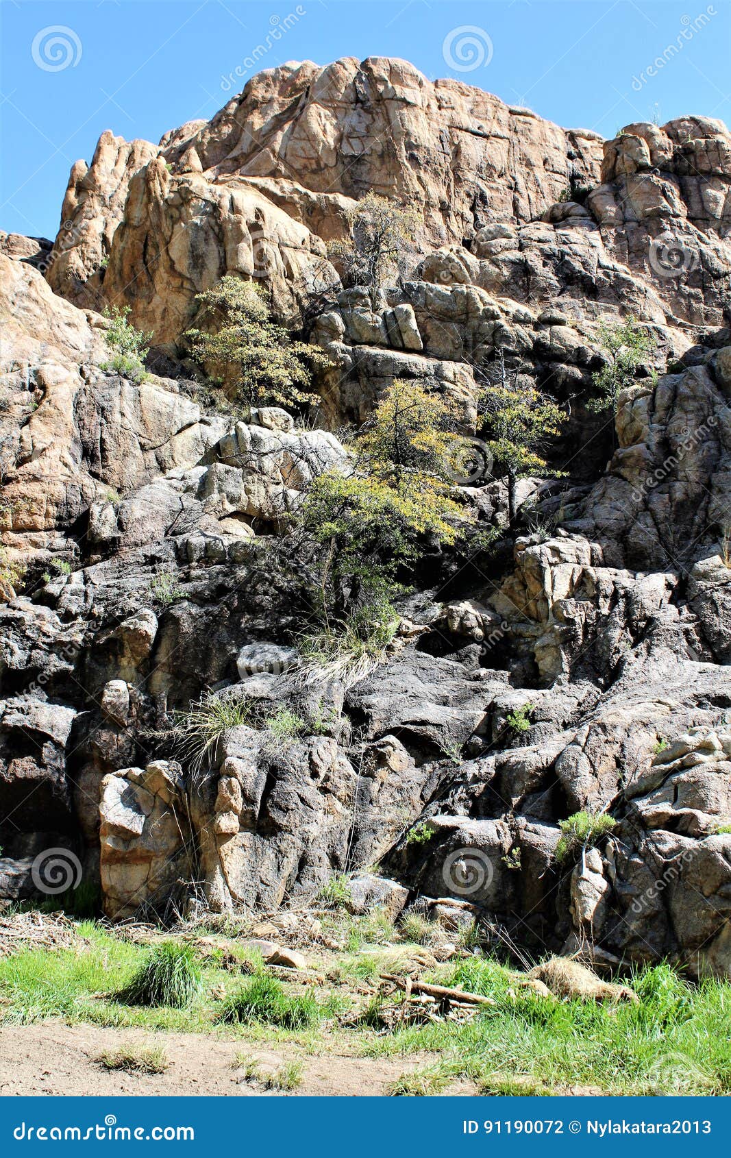 Granite Dells stock photo. Image of formations, large - 91190072
