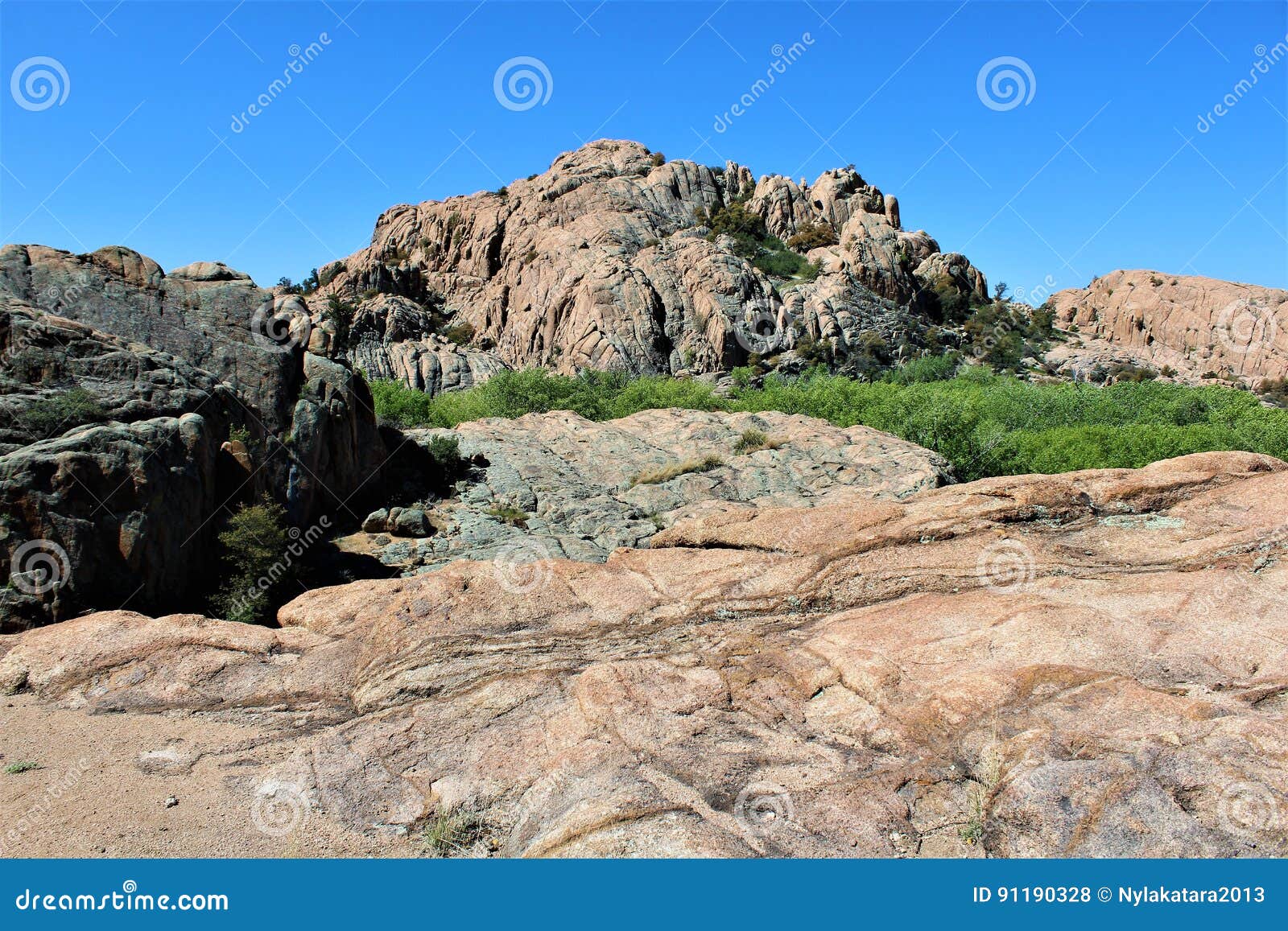 Granite Dells stock photo. Image of boulders, nature - 91190328