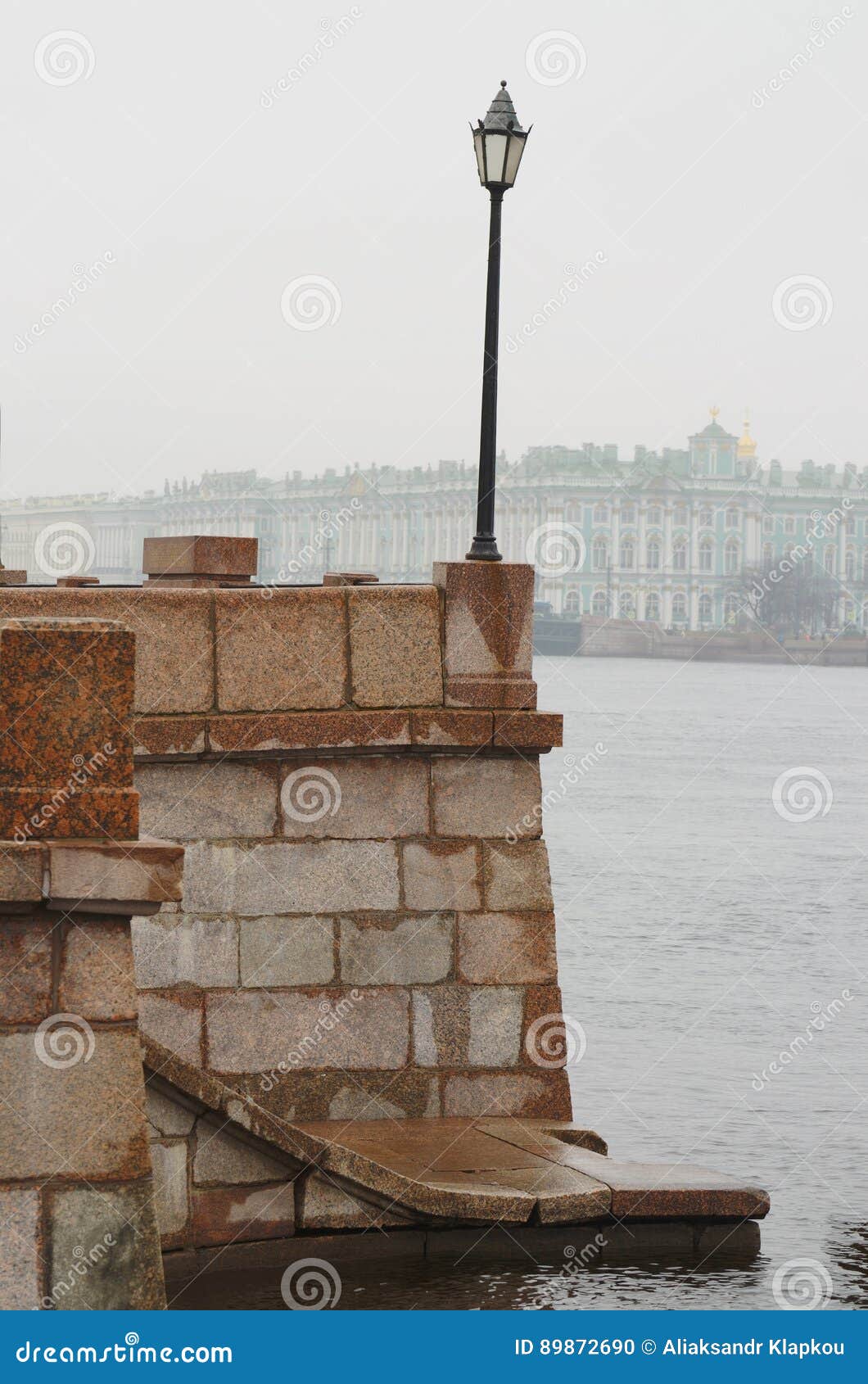 The Granite Embankment of the River. Stock Photo - Image of tourism ...