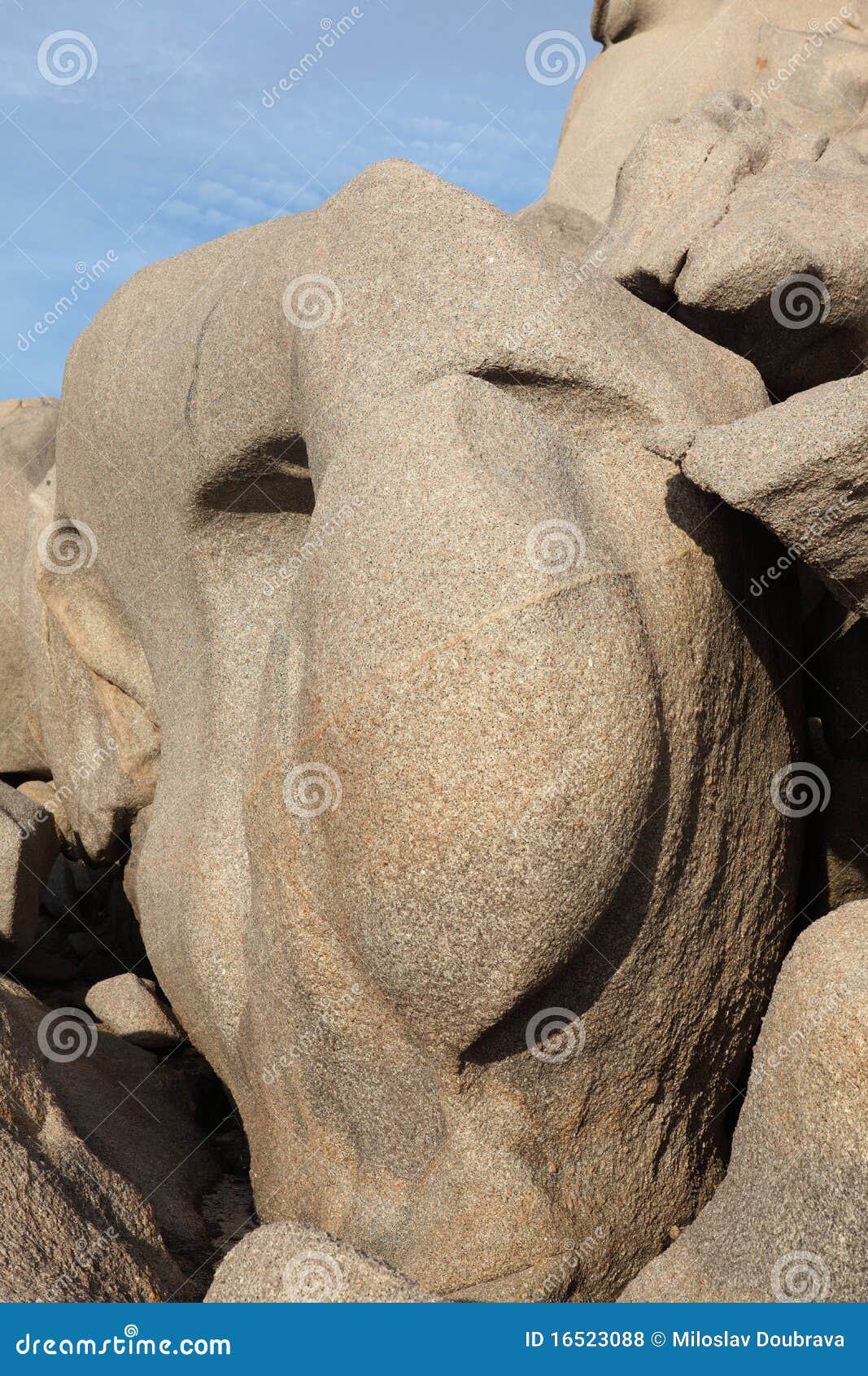 Granite face stock photo. Image of gallura, statue, stone - 16523088
