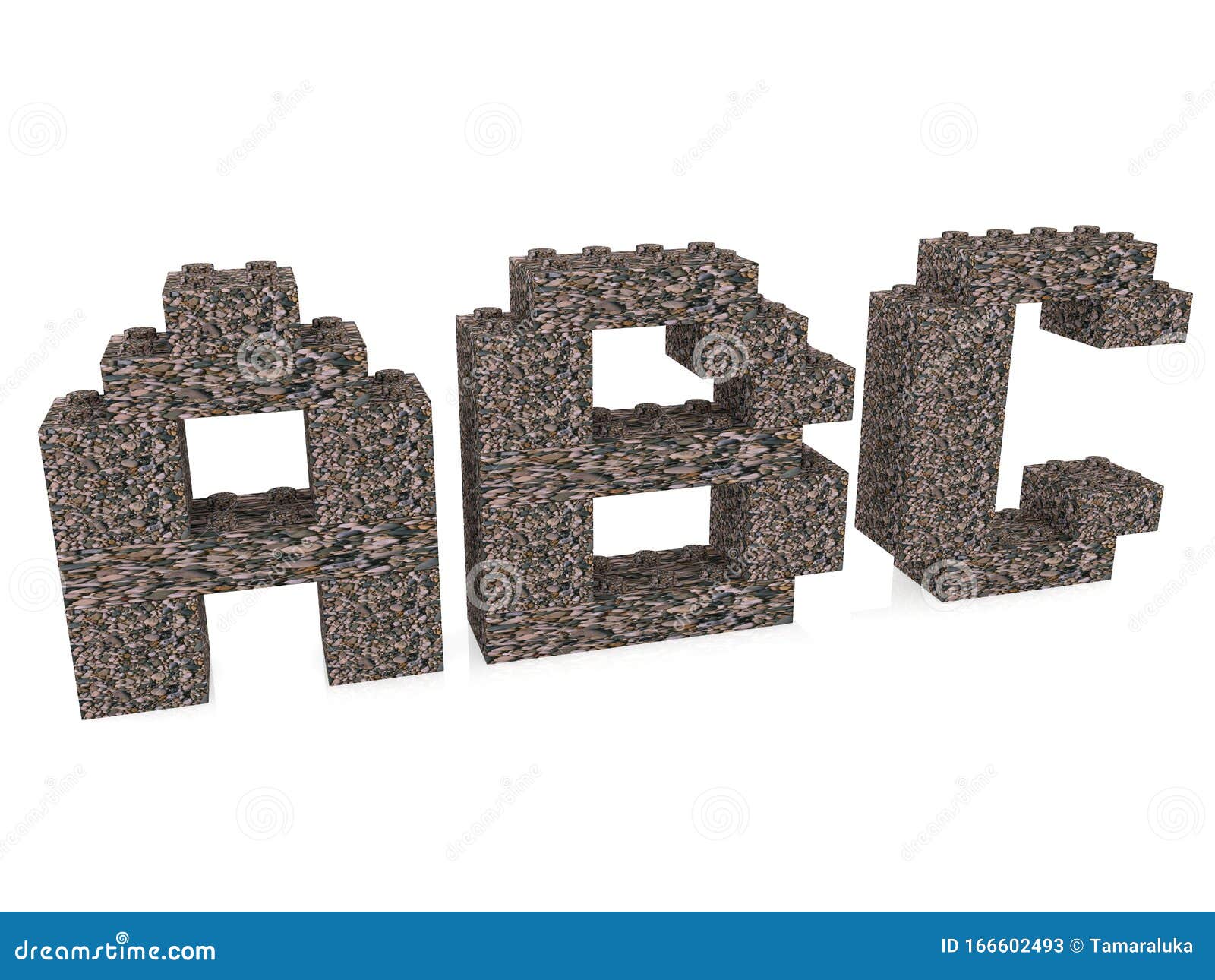 Granite letters ABC stock illustration. Illustration of text - 166602493