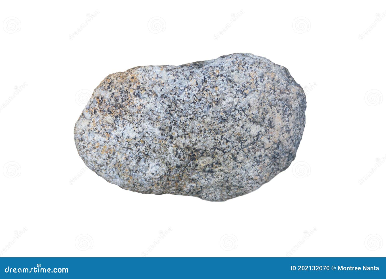 Sample of Granite Rock Stone Isolated on a White Background. Stock ...