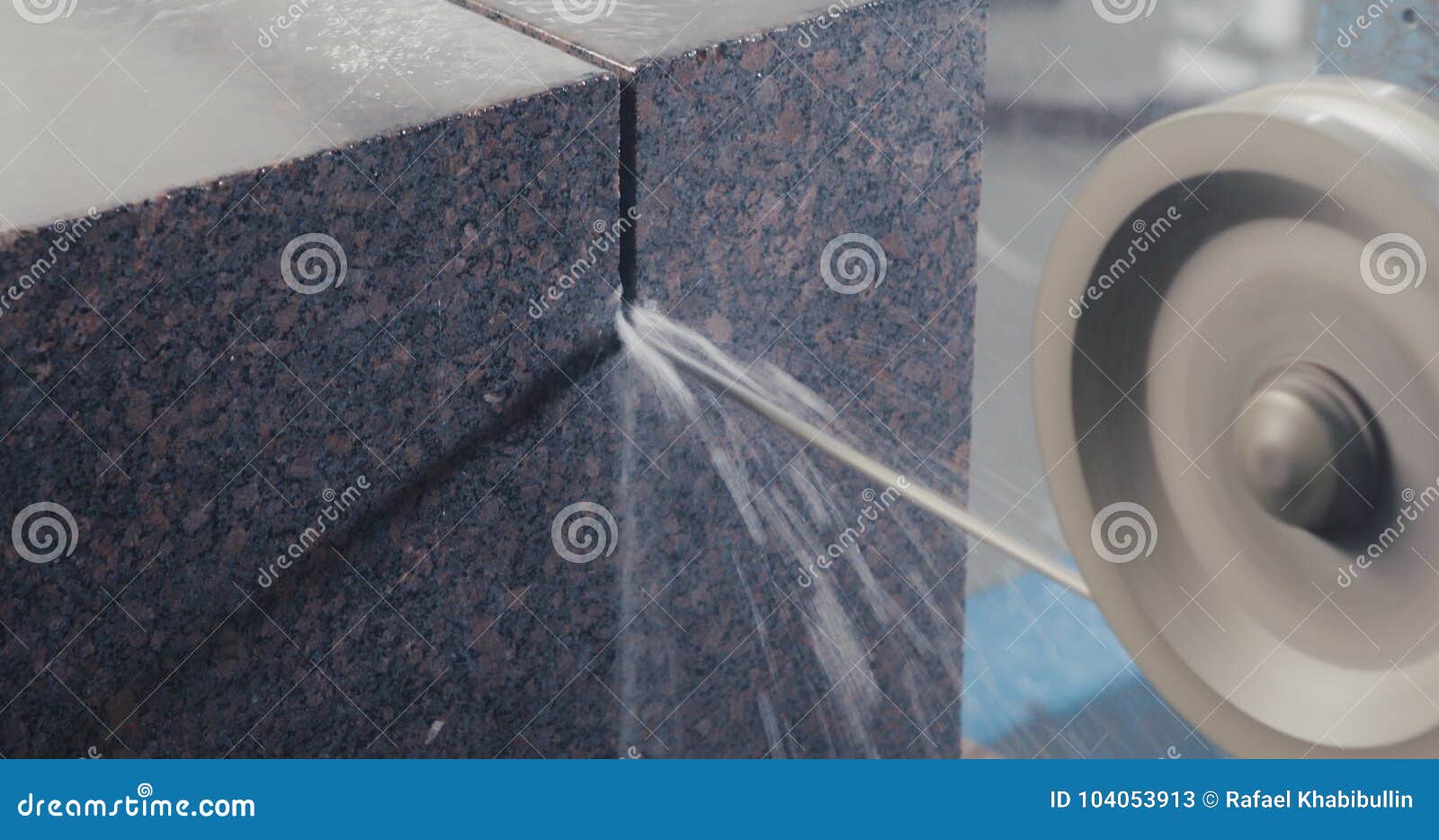 Granite Marble Processing in Manufacturing Stock Video - Video of ...