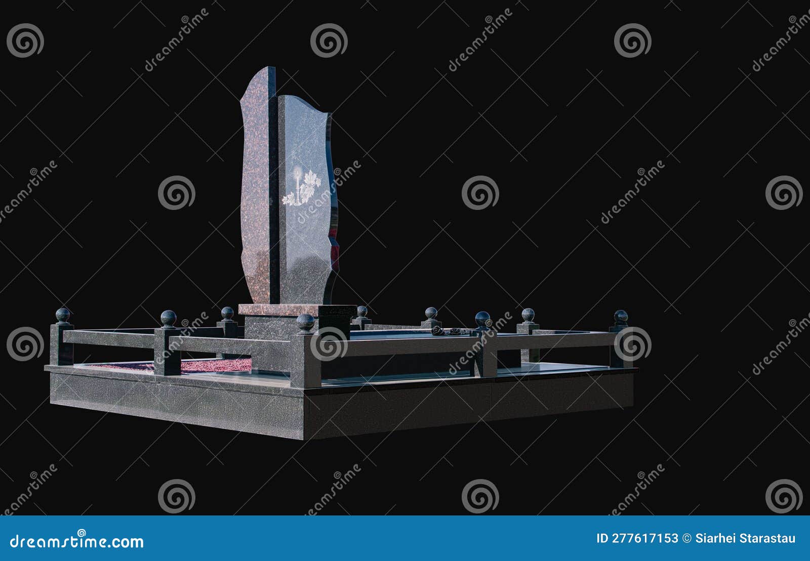 Granite Monuments in the Cemetery Stock Image - Image of marble, design ...