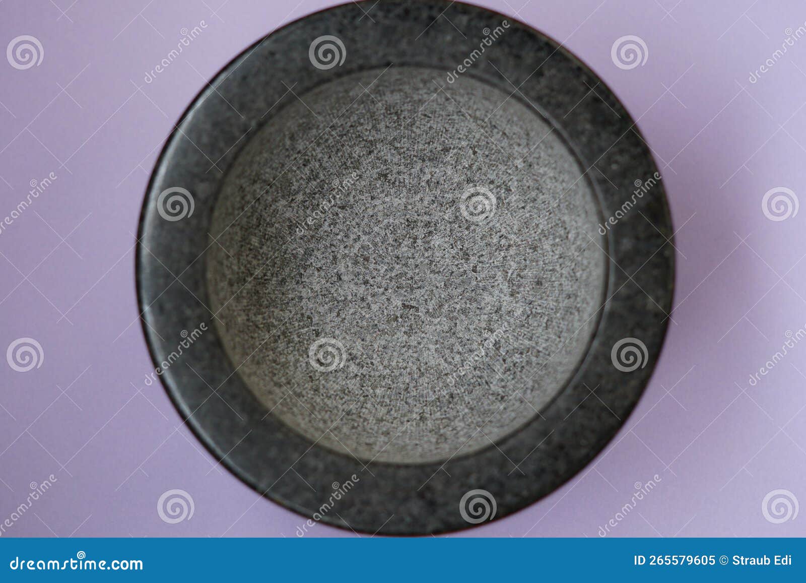 Granite Mortar - View from Above Stock Image - Image of skin, face ...