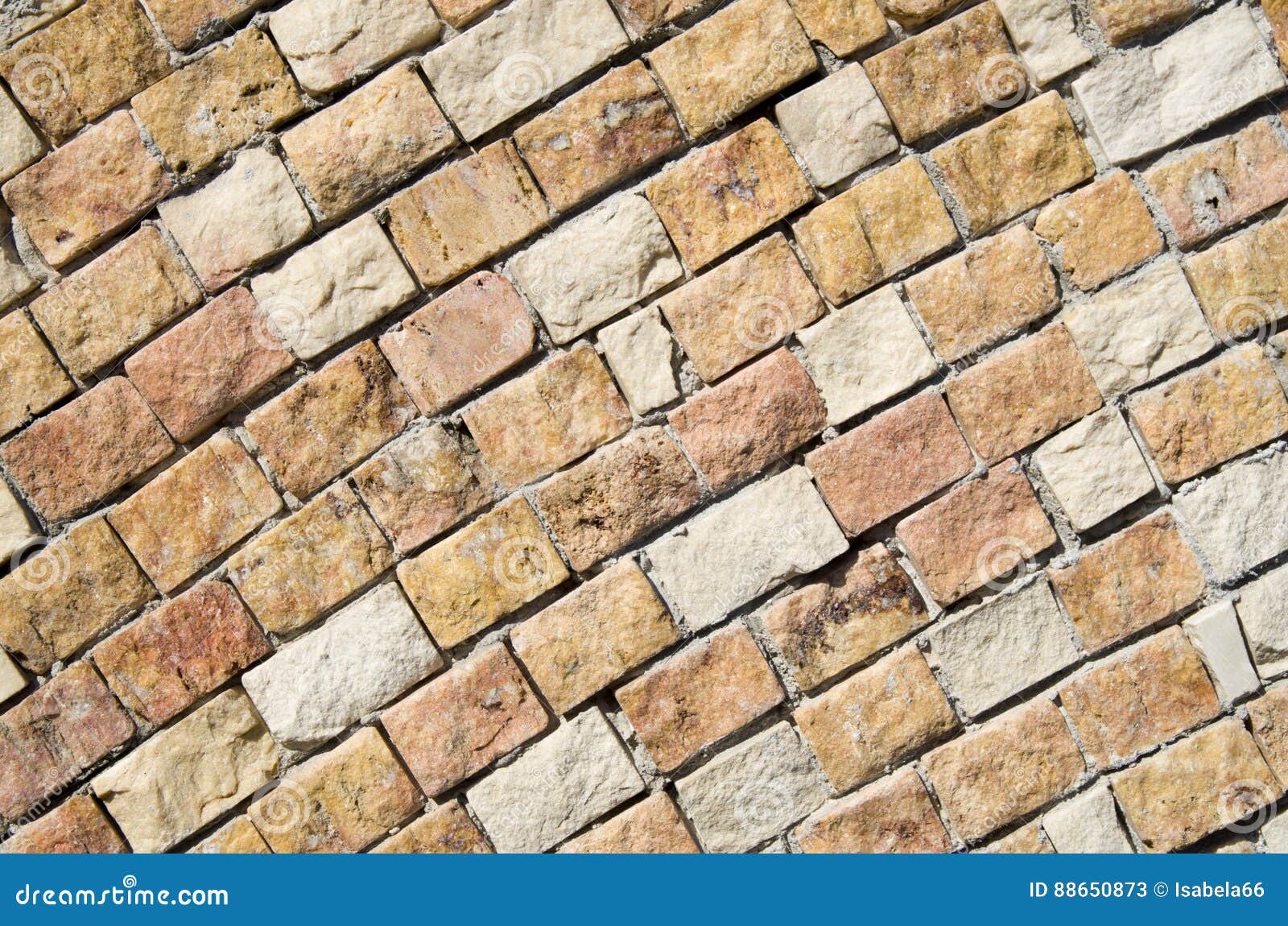 Granite Mosaic from Small Rectangle Pieces Stock Image - Image of ...