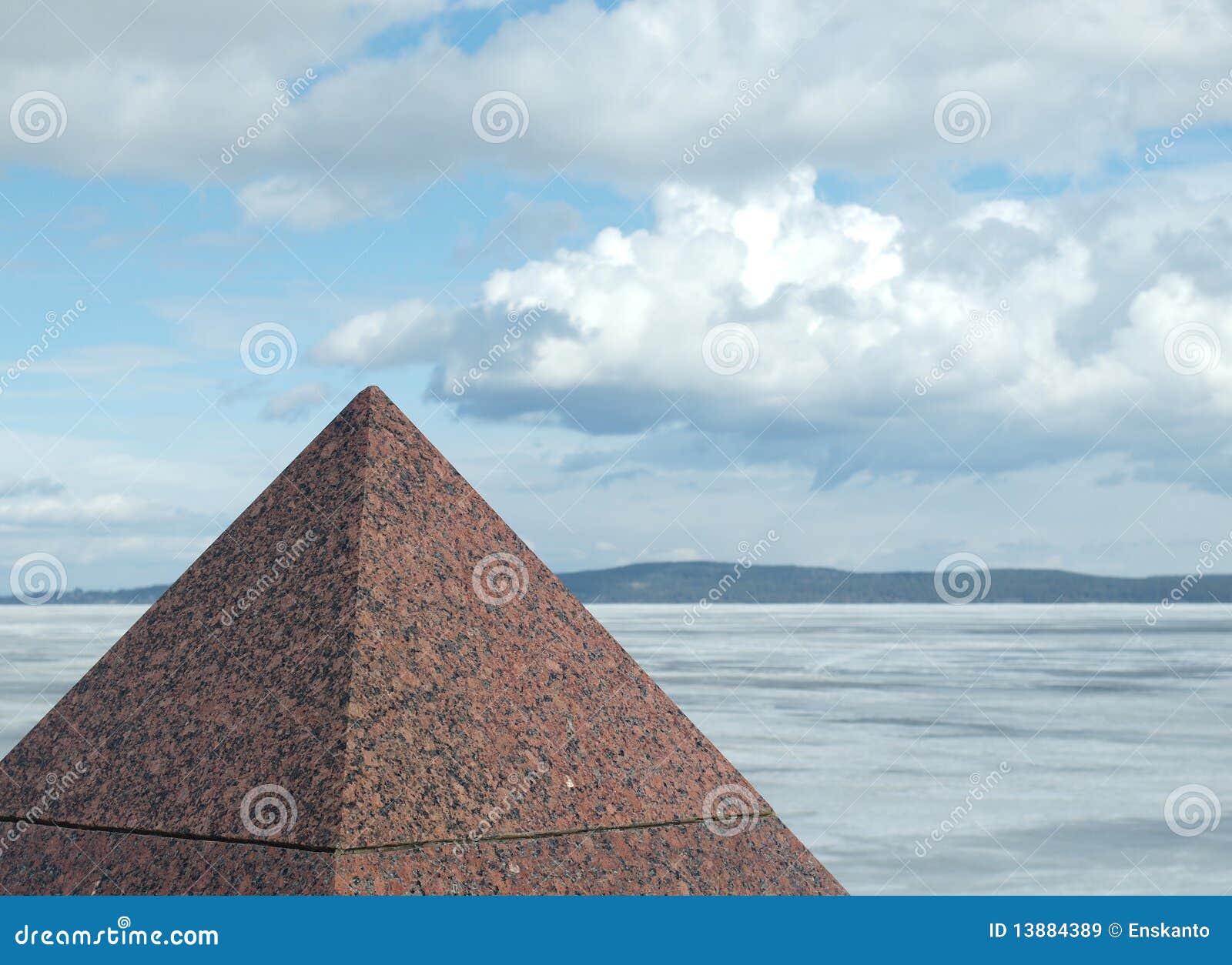 Granite pyramid stock image. Image of coast, landscape - 13884389