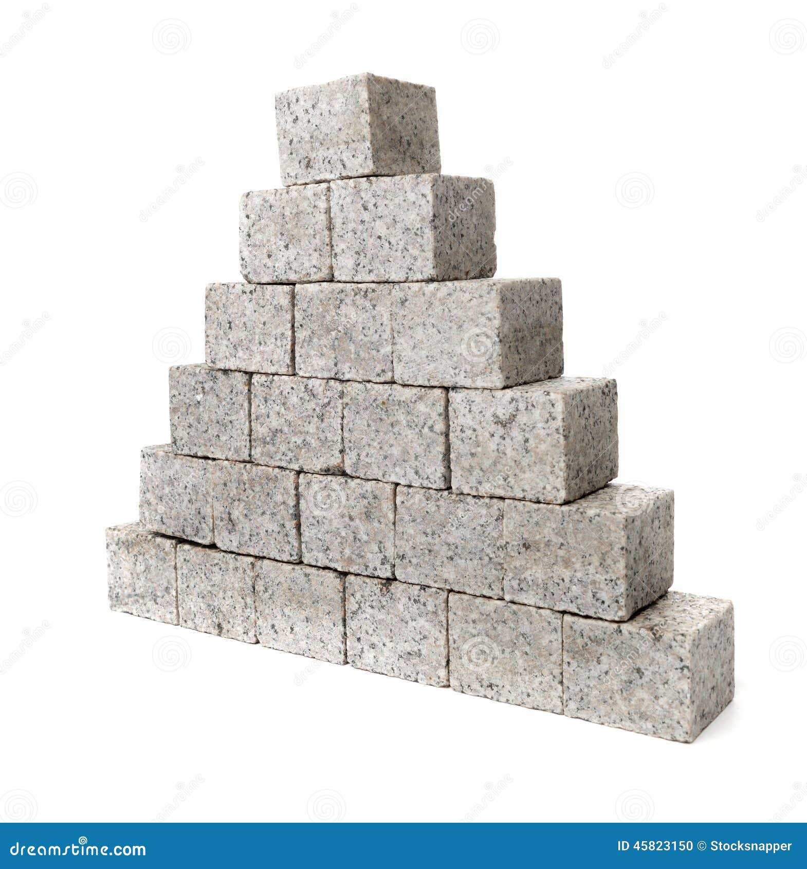 Granite Pyramid stock photo. Image of blocks, complete - 45823150