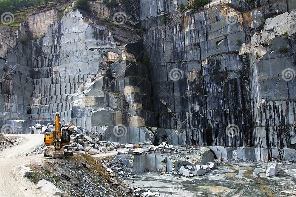 Granite quarry stock photo. Image of europe, activities - 10281406