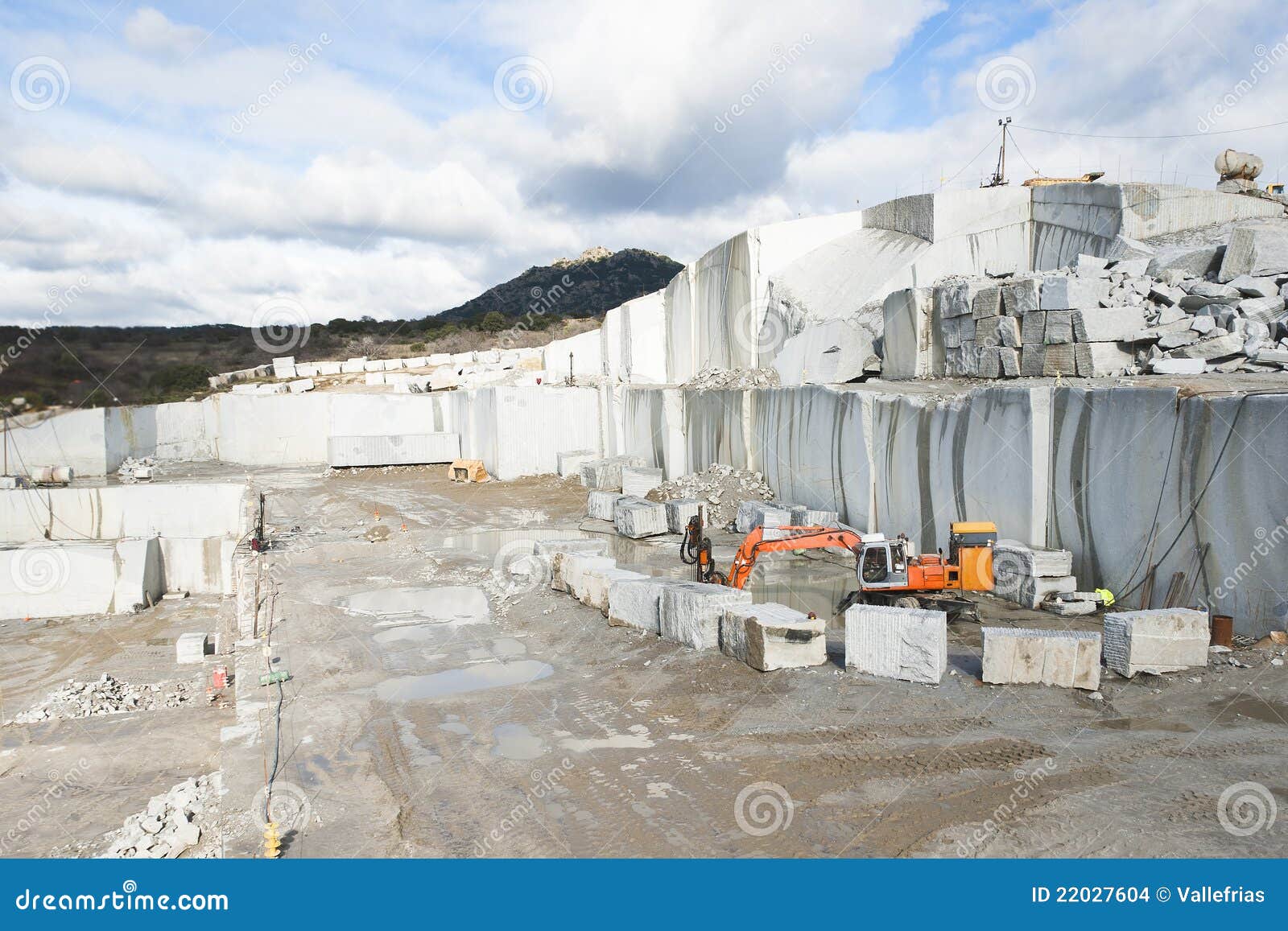 Granite quarry stock photo. Image of landscape, dust - 22027604